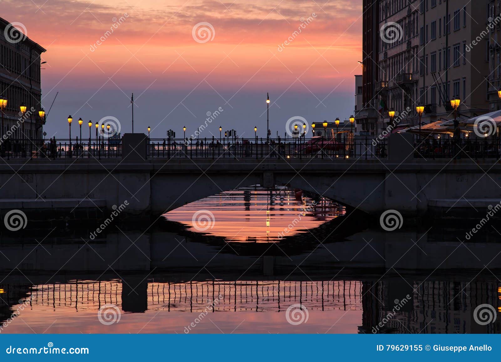 View of Ponte Rosso, Trieste Editorial Image - Image of landscape ...