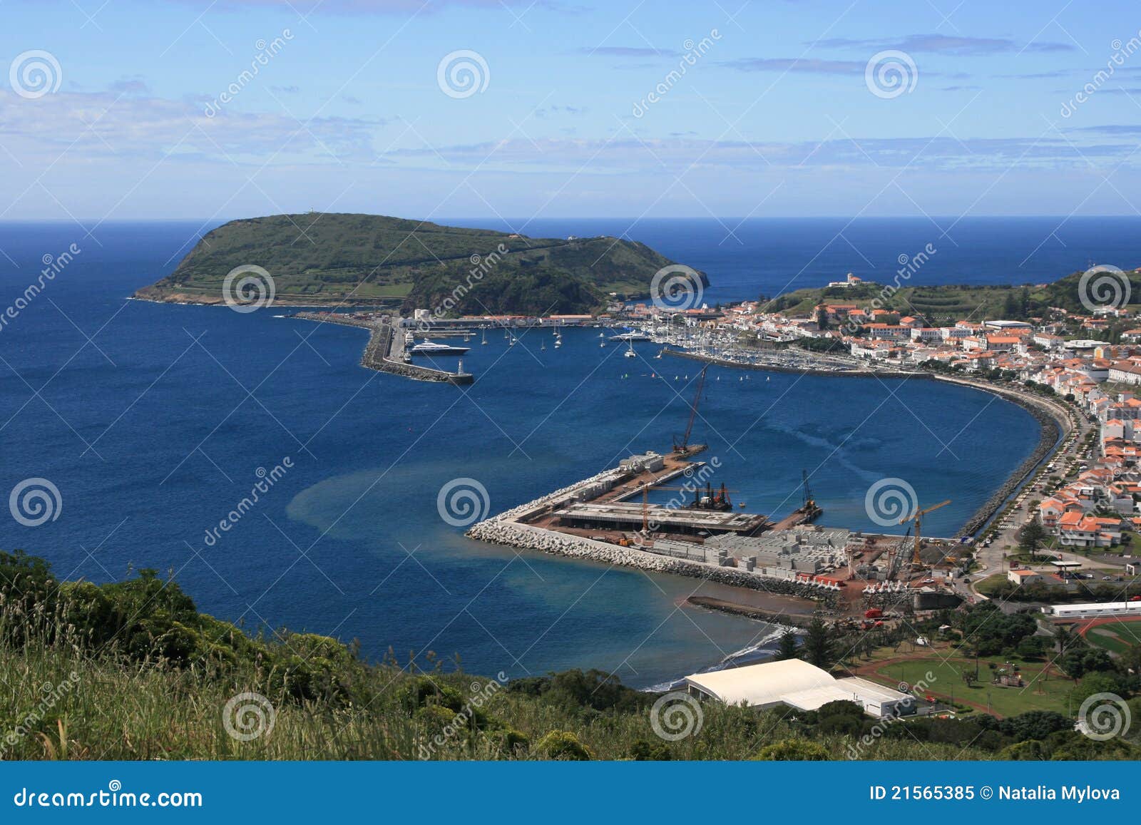 View on port in Azores stock image. Image of spring, port - 21565385