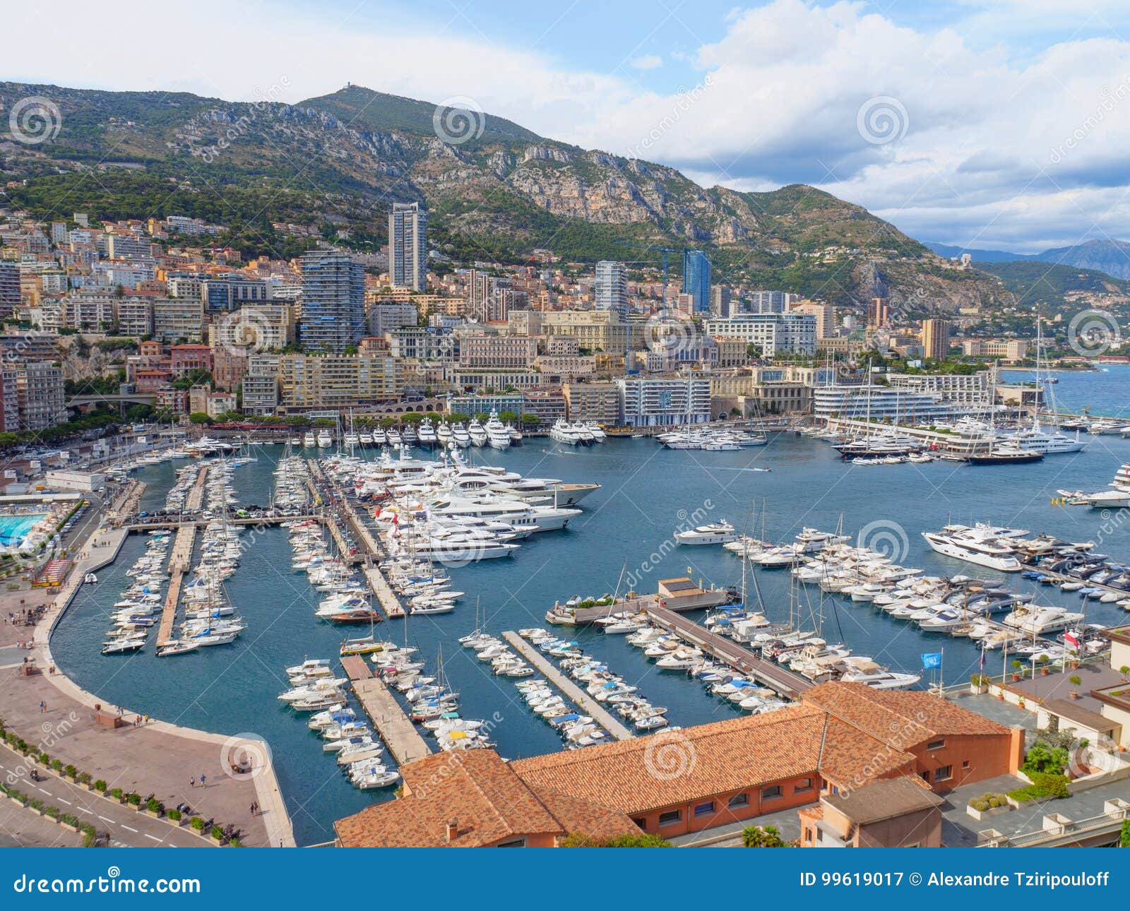 Port Hercule, Monaco. stock image. Image of boat, harbor - 99619017