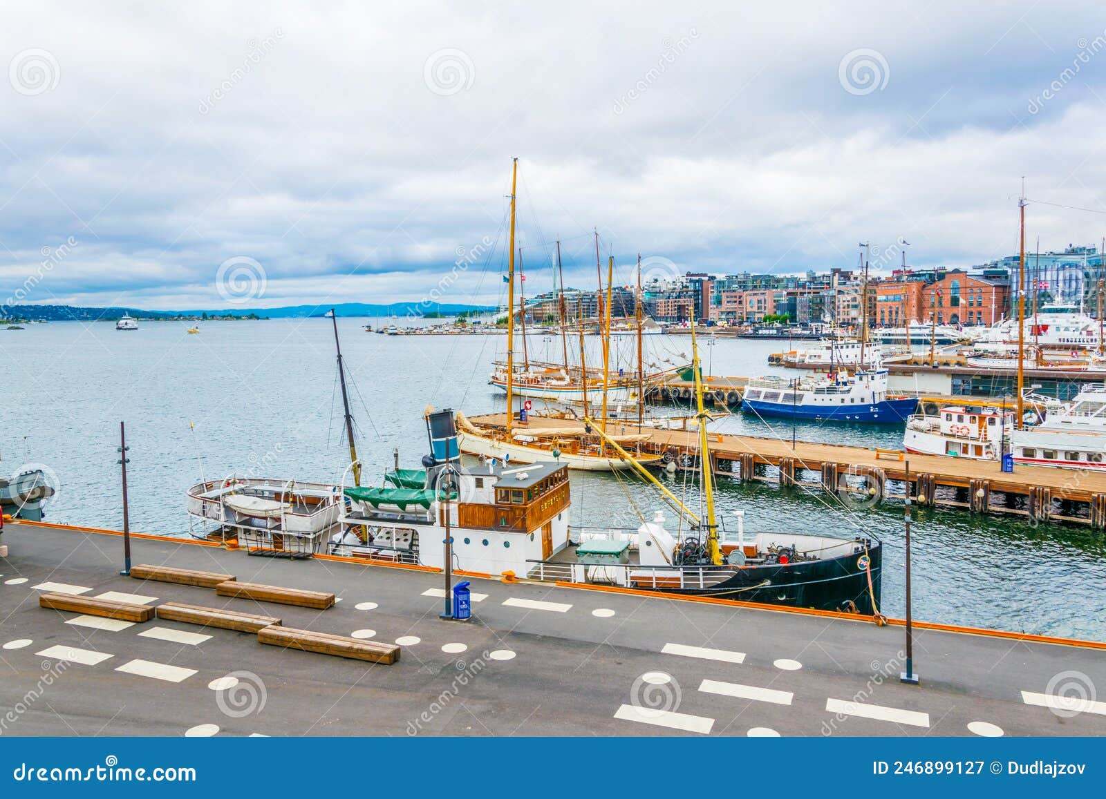 View of a Port in the Norwegian City Oslo....IMAGE Editorial ...