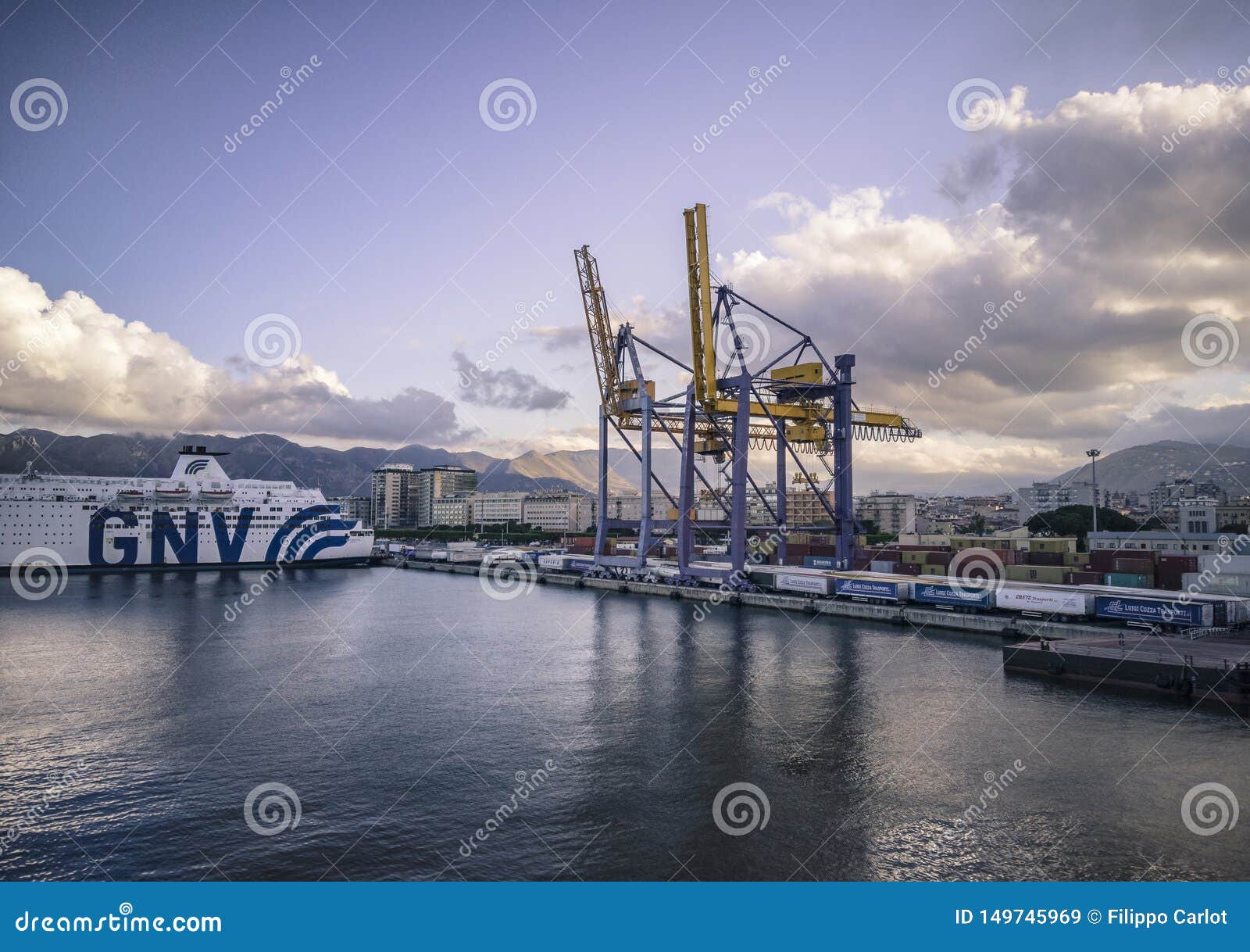 View of the Port of Palermo #4 Editorial Stock Image - Image of house ...