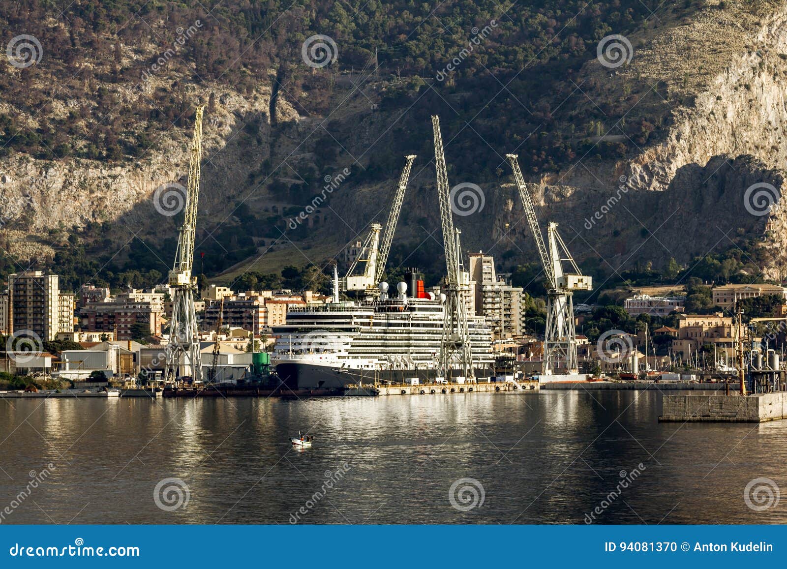 View of the Port and the Ships in Palermo. Sicily Editorial Image ...
