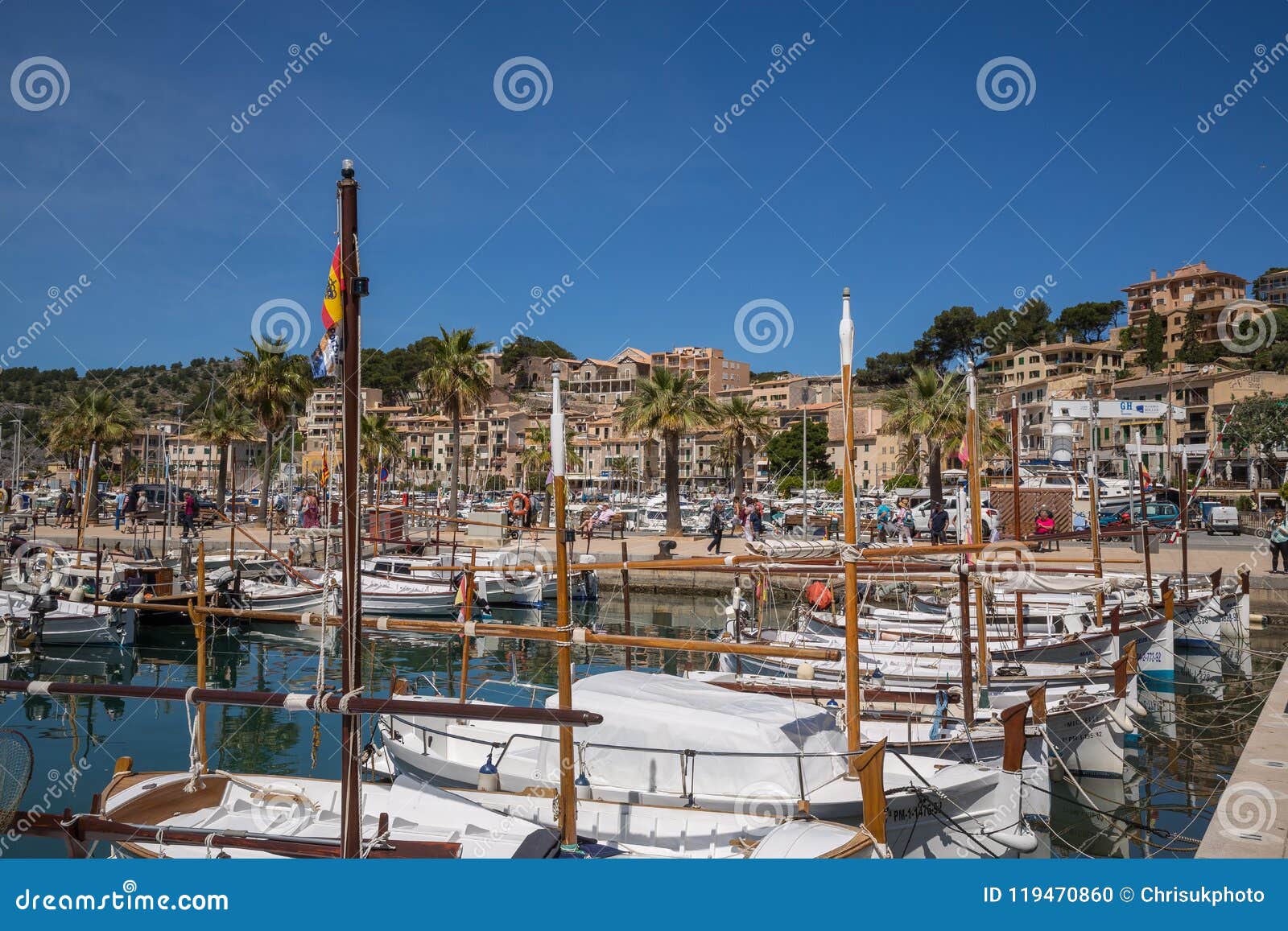 A View in Port Soller in Majorca Editorial Image - Image of destination ...