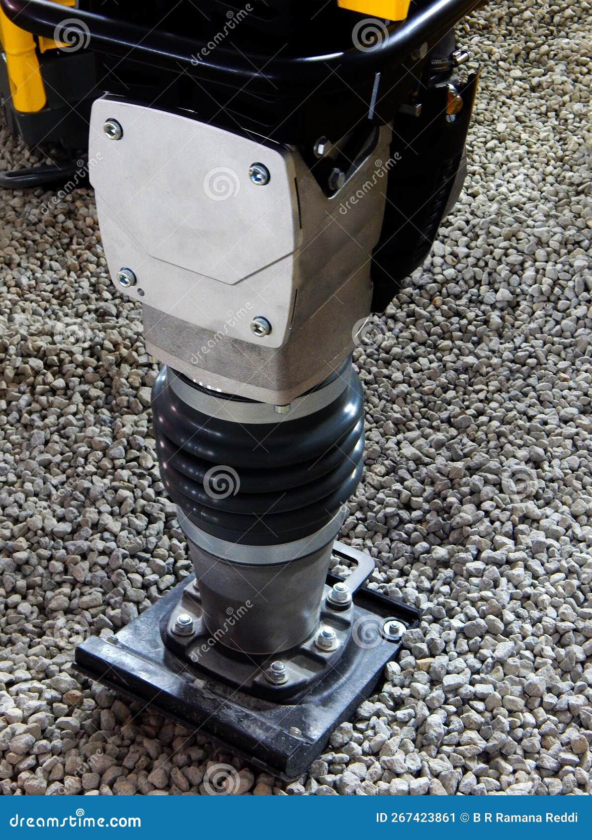 View of Portable Road Construction Machinery Stock Image - Image of ...