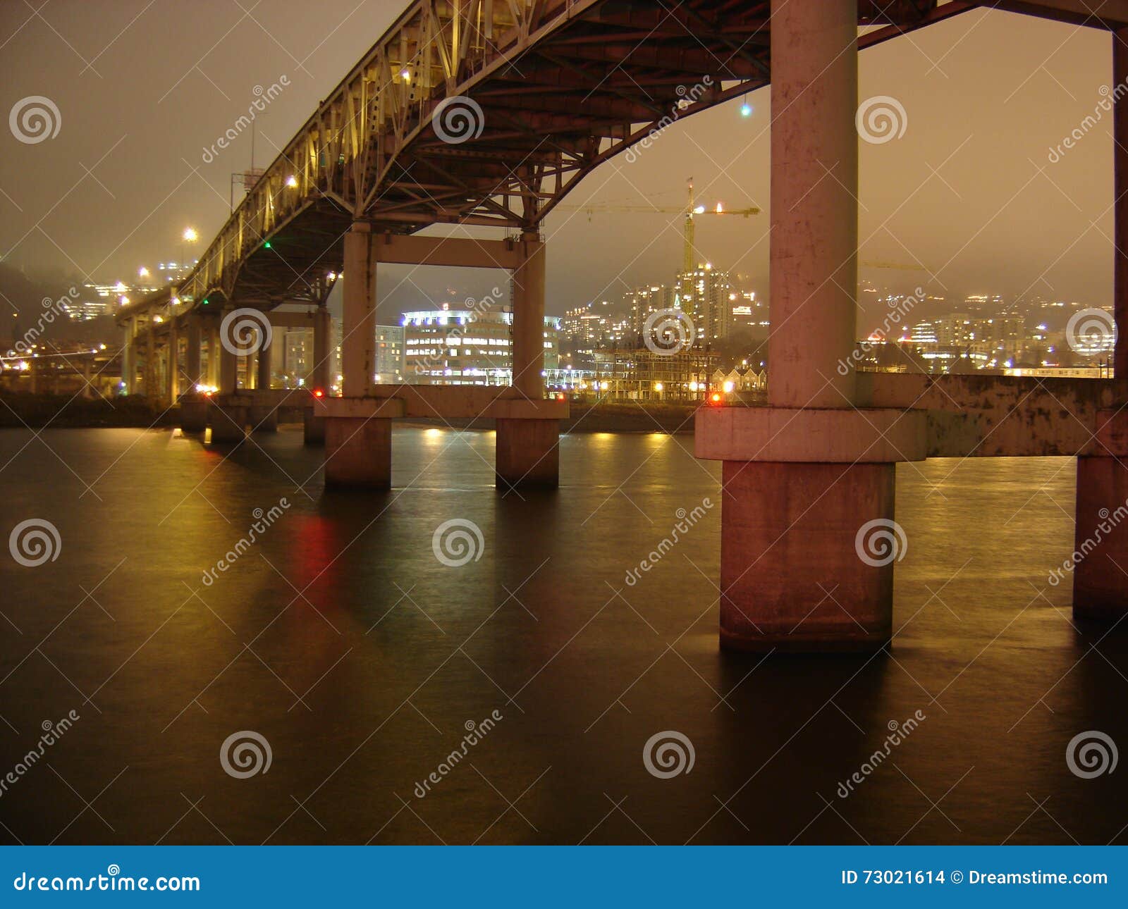 2005 View of Portland Markham Bridge Stock Photo - Image of train ...