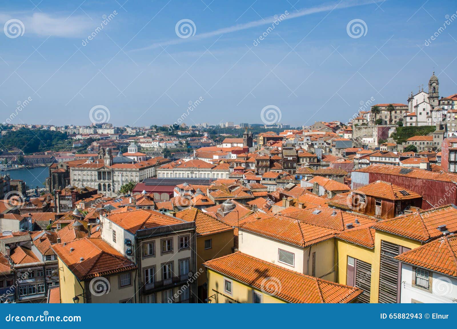 View of Porto City on Summer Day Editorial Stock Photo - Image of ...