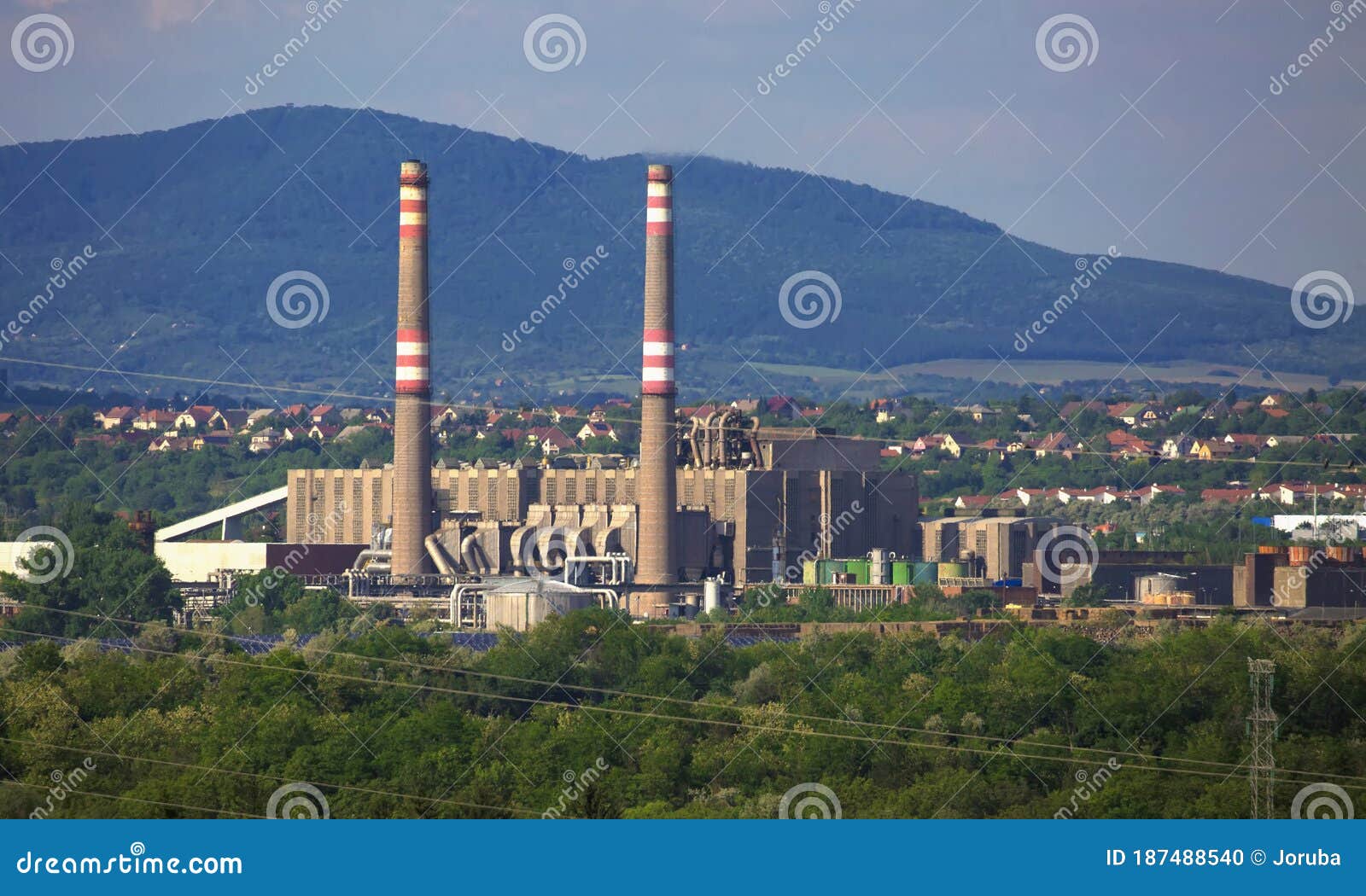 Power Station of Pecs City in Hungary Stock Photo - Image of cityscape ...