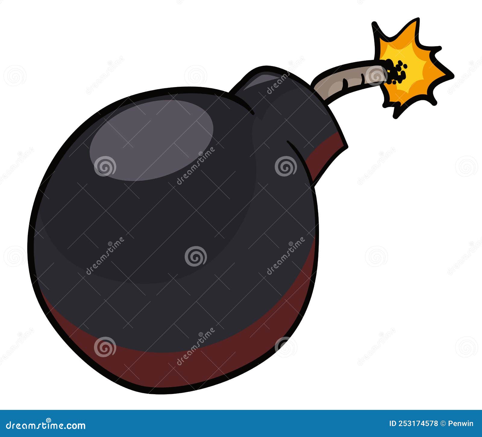 View of Bomb Ready To Explode, Vector Illustration Stock Vector ...