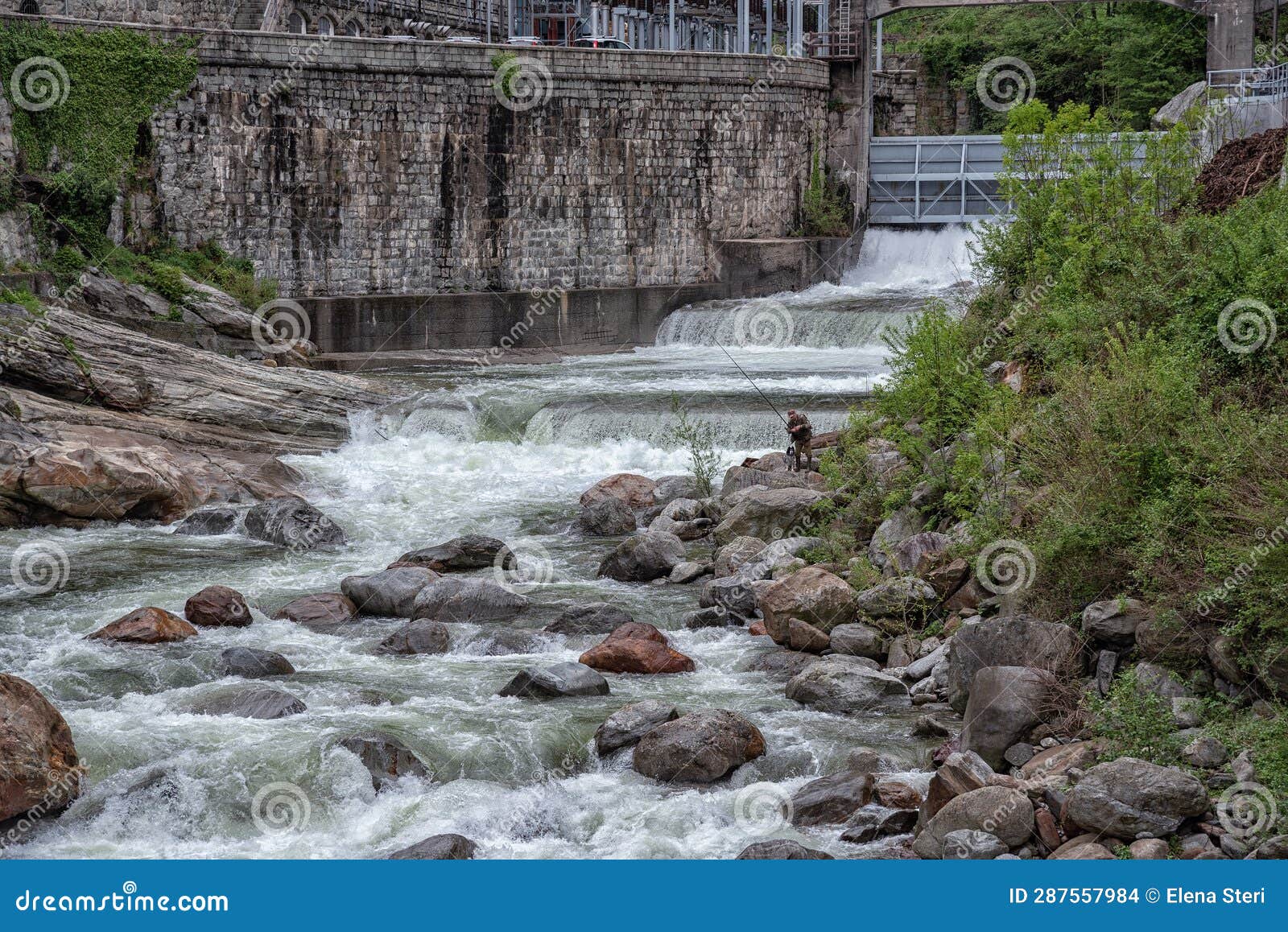 River stock photo. Image of creek, nature, waterfall - 287557984