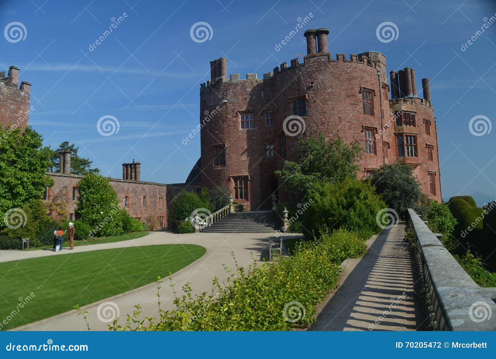 A View of Powis Castle Wales Stock Photo - Image of baron, heritage ...