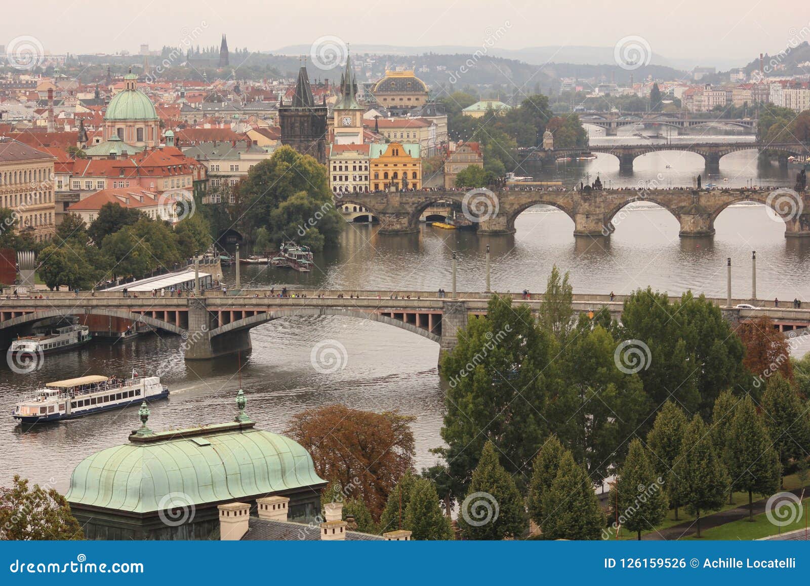 View of Prague from above editorial photo. Image of view - 126159526