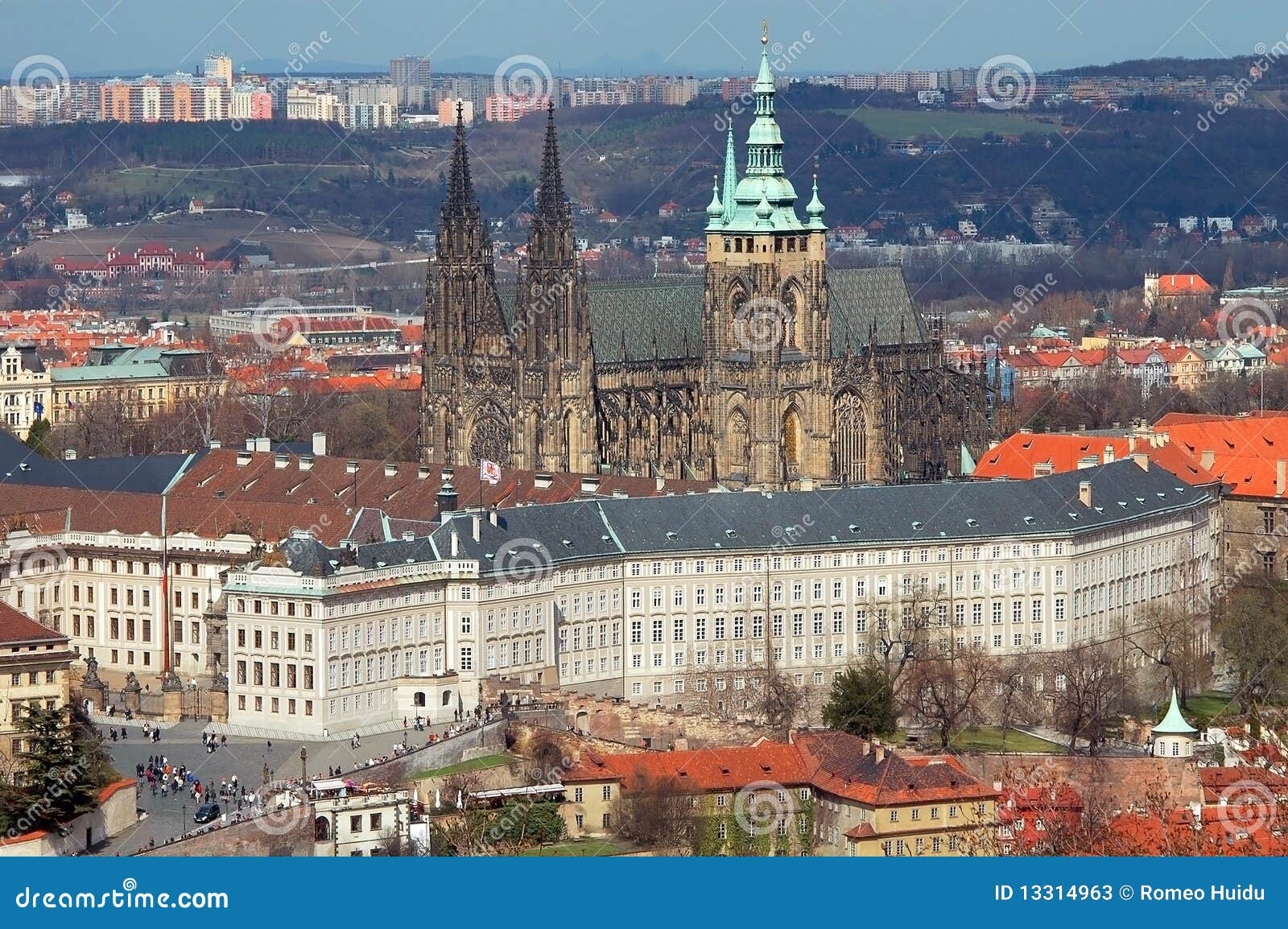 View on the Prague Castle, Czech Republic Stock Image - Image of ...