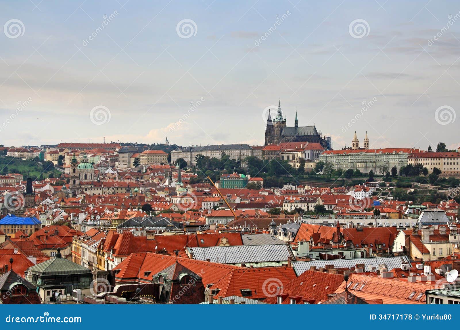View at Prague Castle stock photo. Image of prague, castle - 34717178