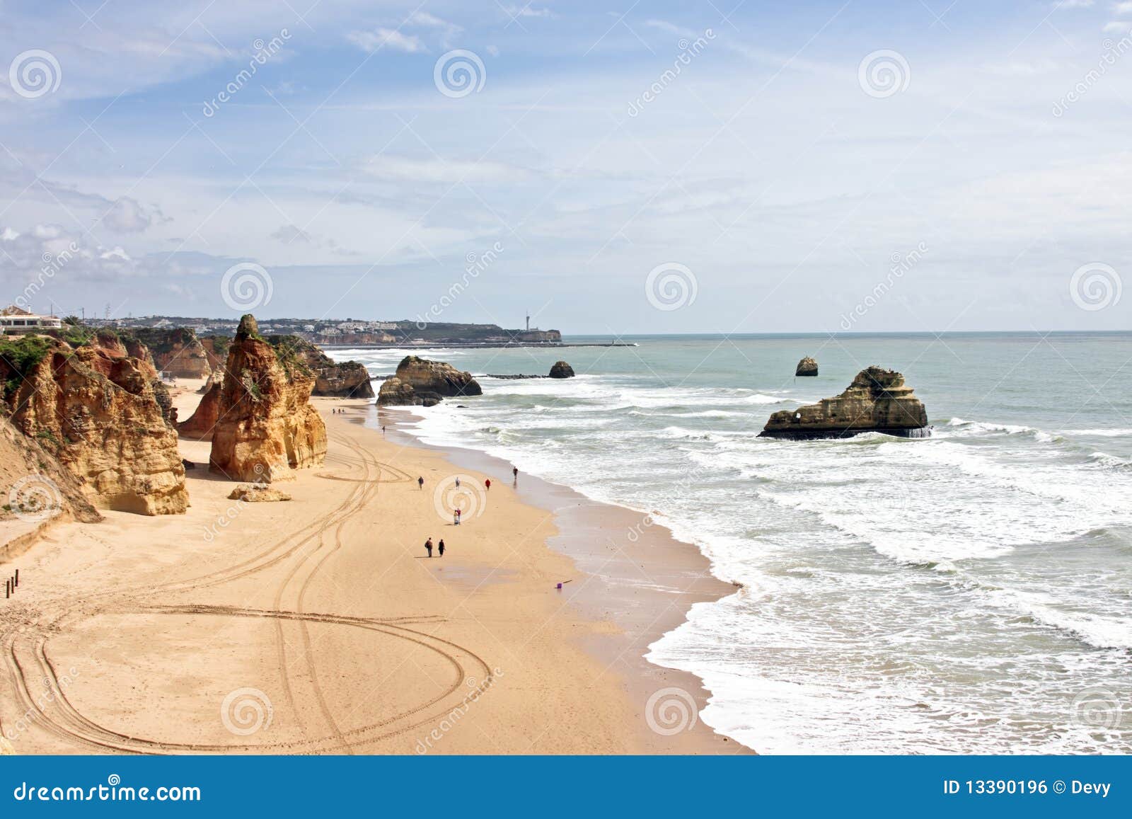 View at Praia Da Rocha Beach in Portugal Stock Photo - Image of water ...