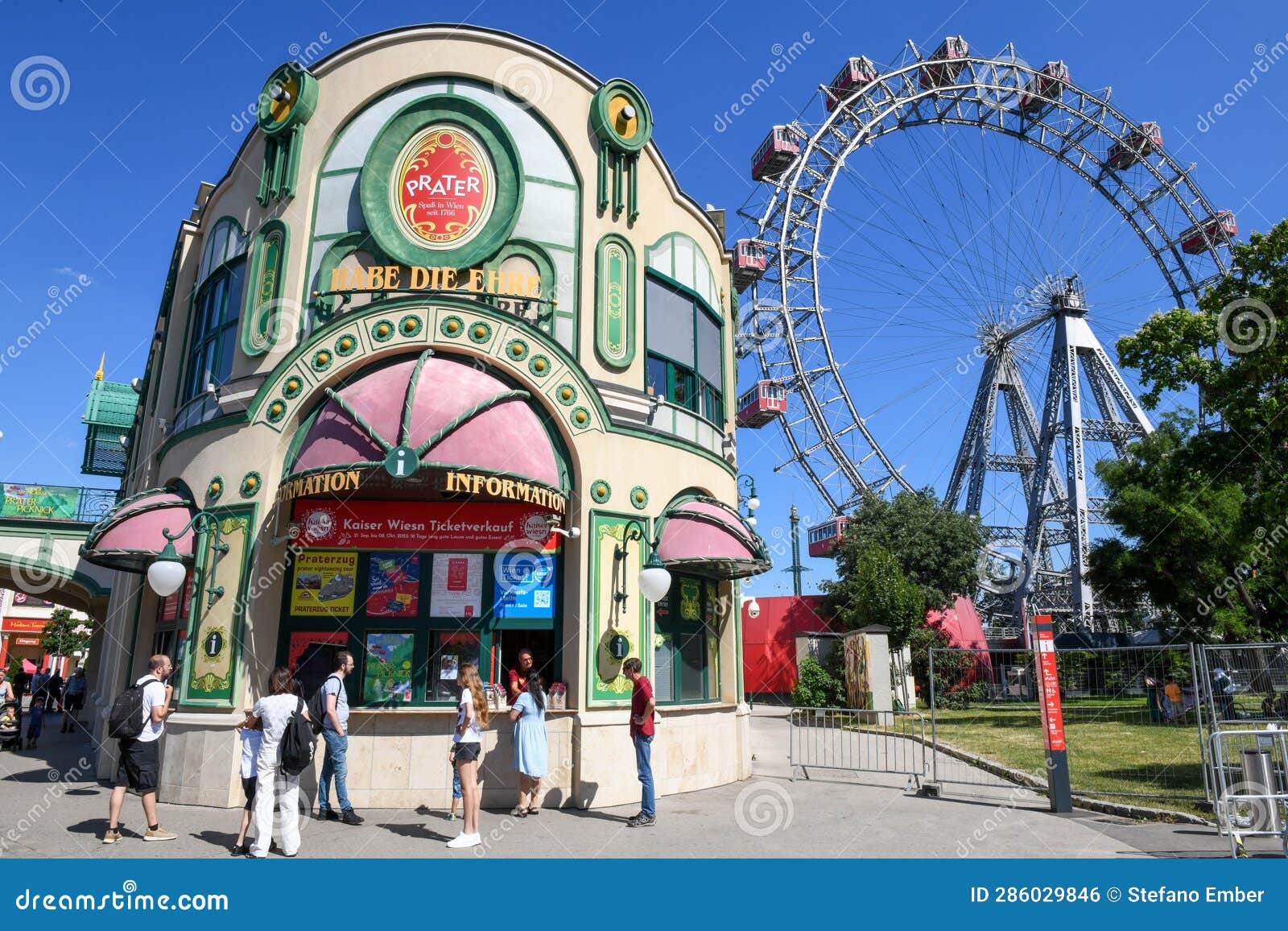 View at the Prater Amusement Park at Vienna on Austria Editorial Photo ...