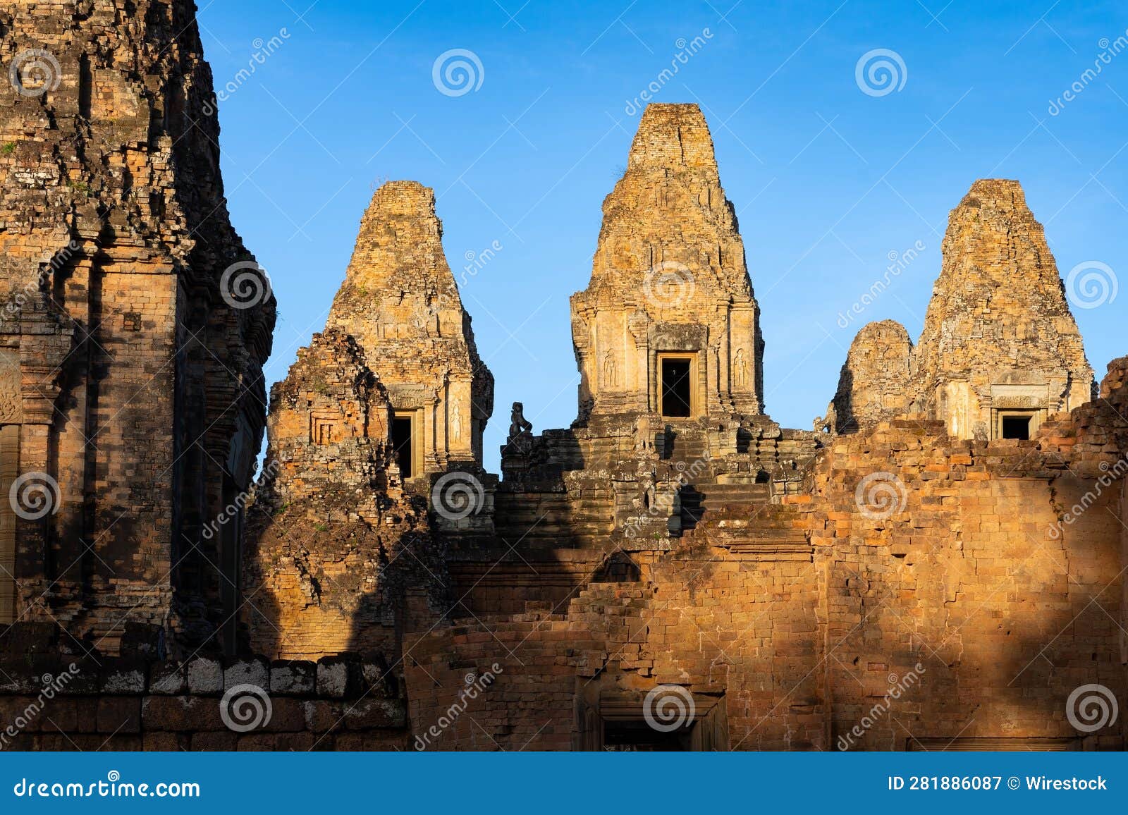View of the Pre Rup Temple in Angkor Wat, Cambodia Stock Image - Image ...