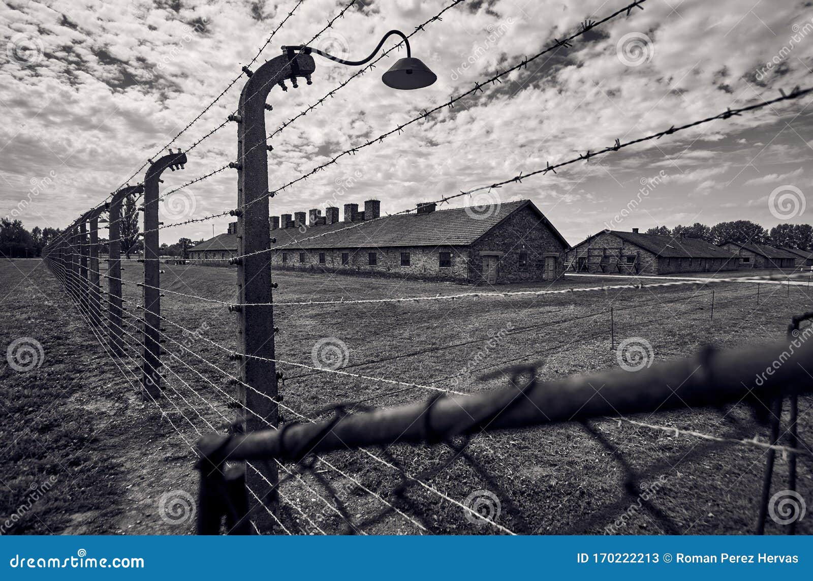 View of a prison barracks editorial stock photo. Image of camp - 170222213