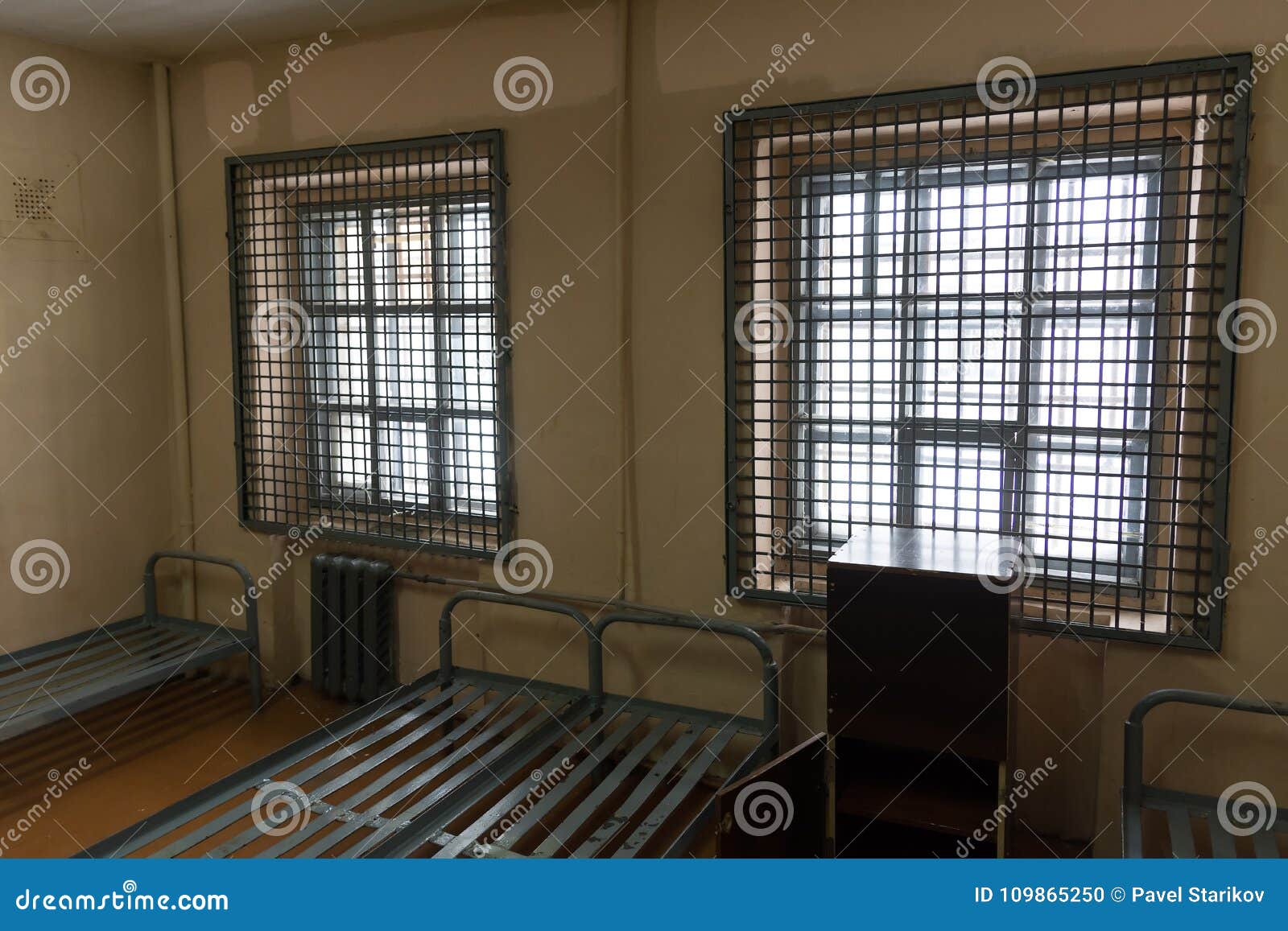 View of the Prison Cell from the Inside Stock Photo - Image of protect ...