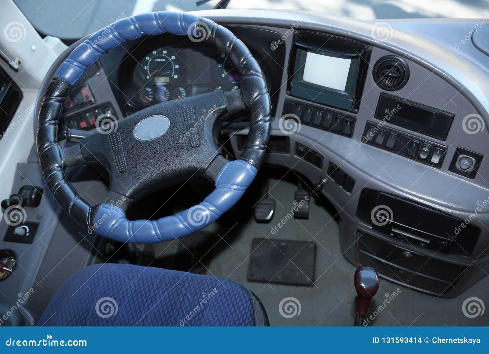 View of Professional Driver`s Cab Stock Photo - Image of drivers ...