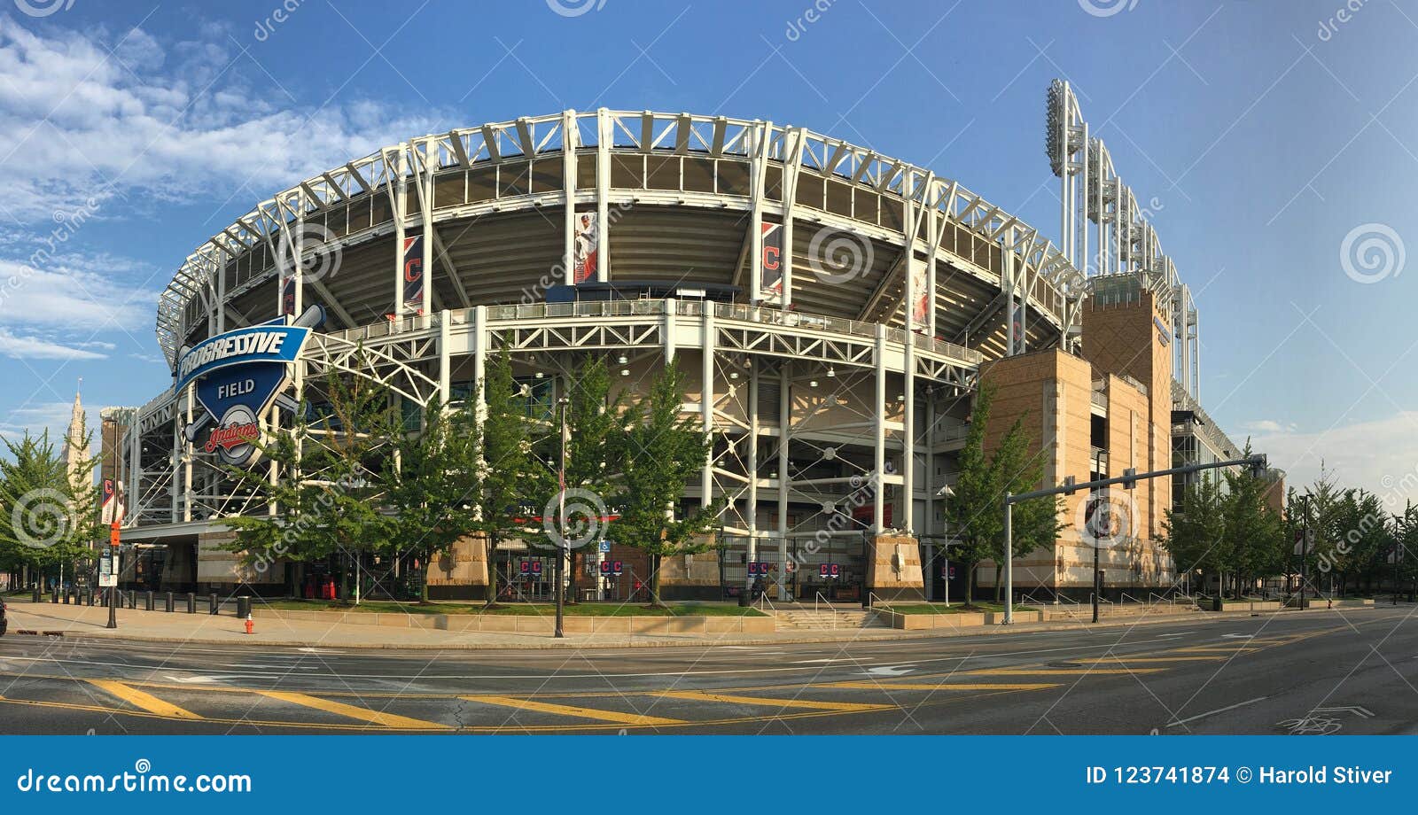 View of Progressive Field in Cleveland Editorial Stock Image - Image of ...