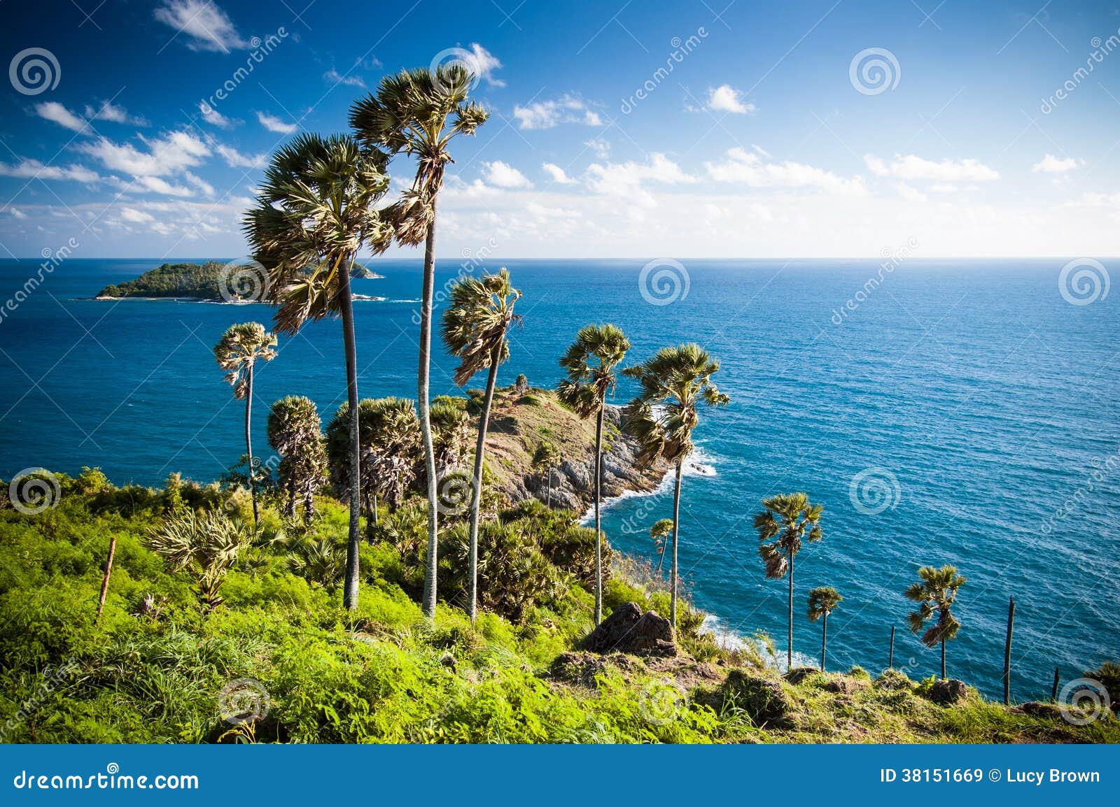 View From Promthep Cape, Phuket, Thailand Royalty-Free Stock Photo ...