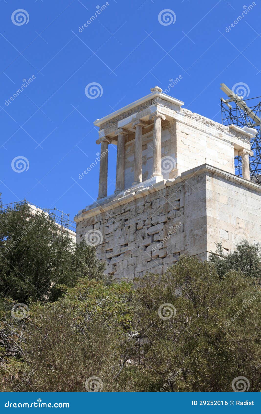 View of Propylaea of the Athenian Acropolis Stock Photo - Image of ...
