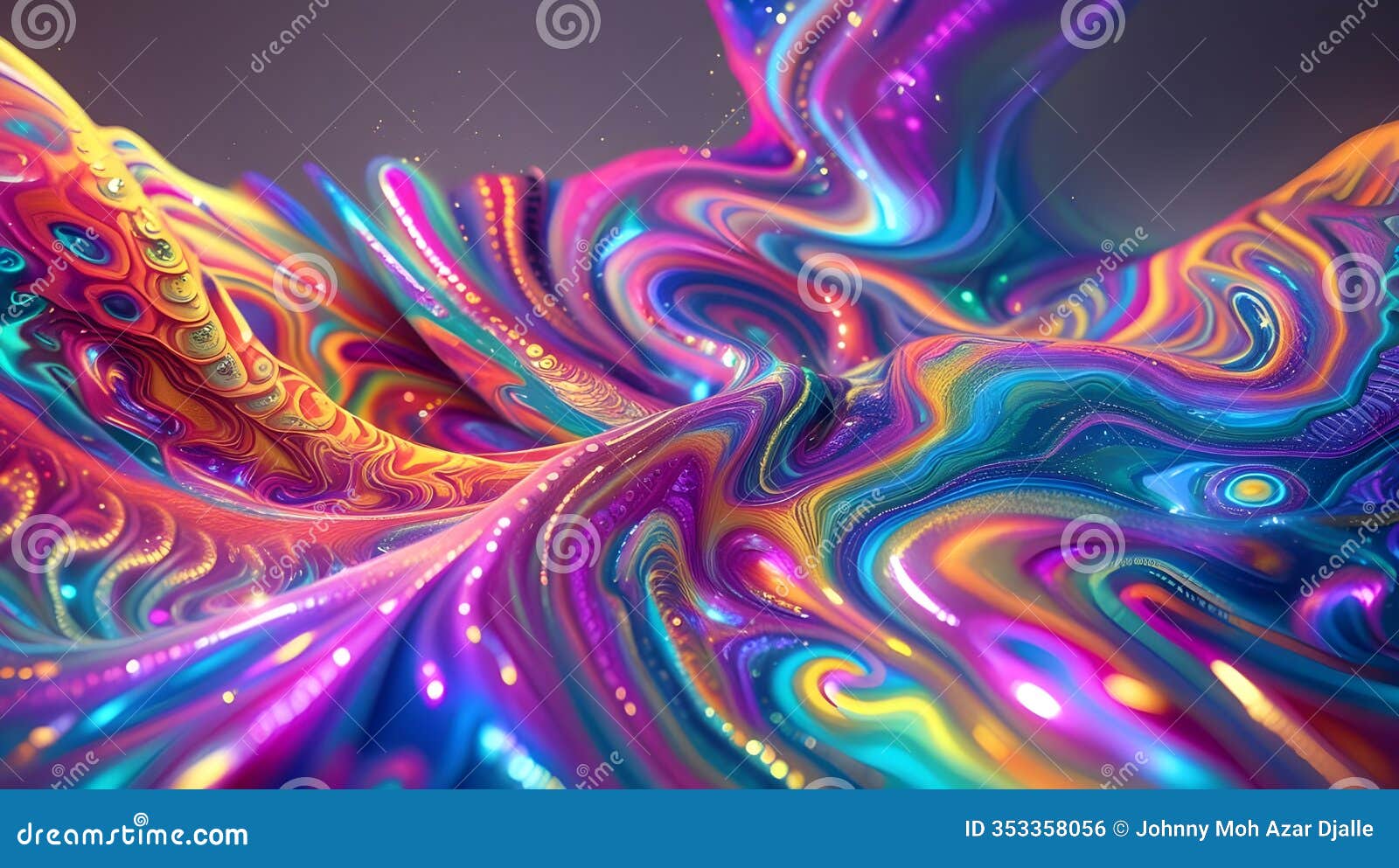 A Psychedelic Pattern with Trippy Colors Stock Illustration ...
