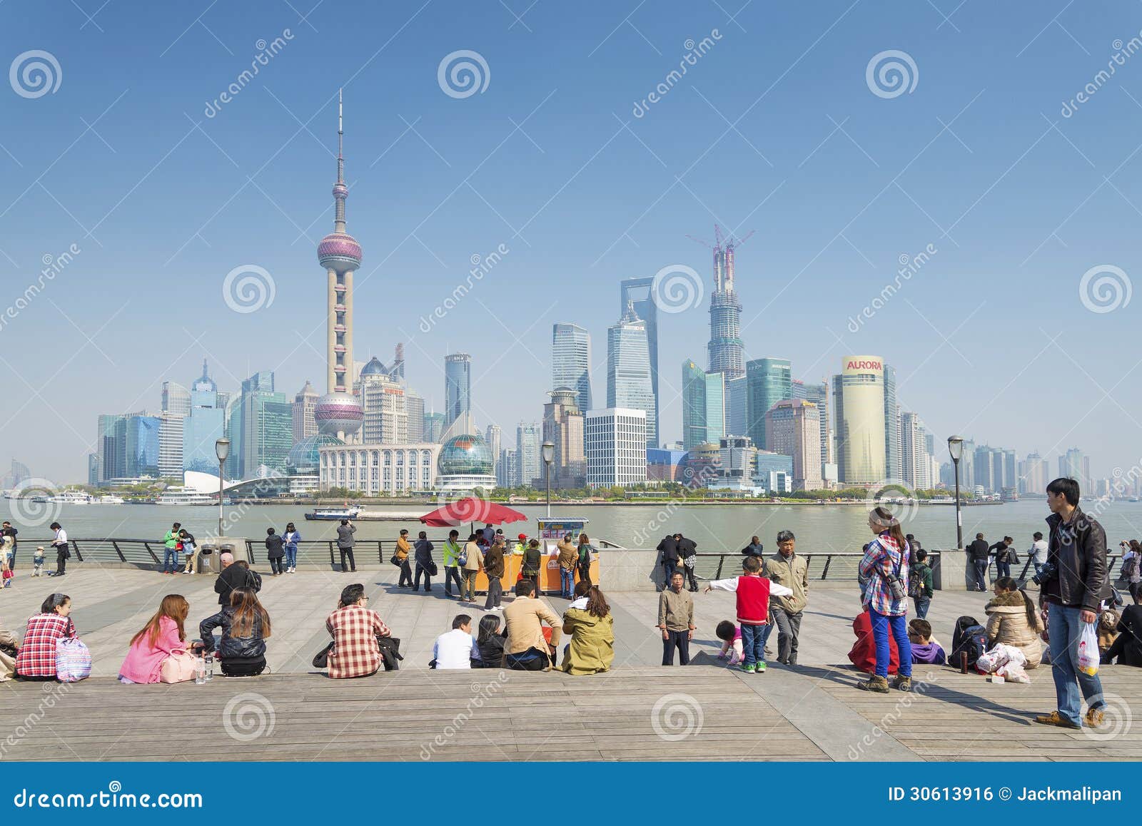 View of Pudong in Shanghai China Editorial Photo - Image of modern ...