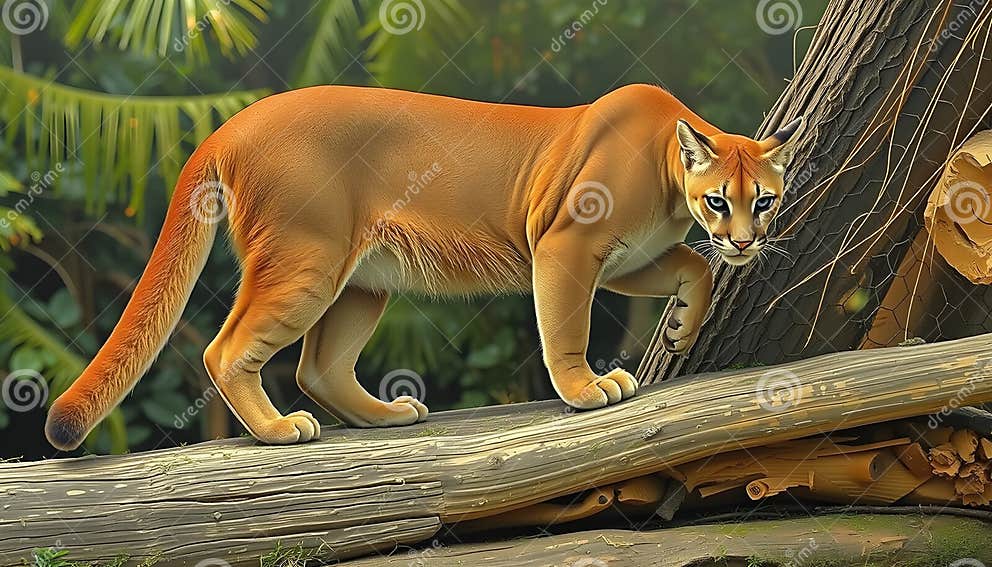 A view of a Puma stock illustration. Illustration of puma - 353074443