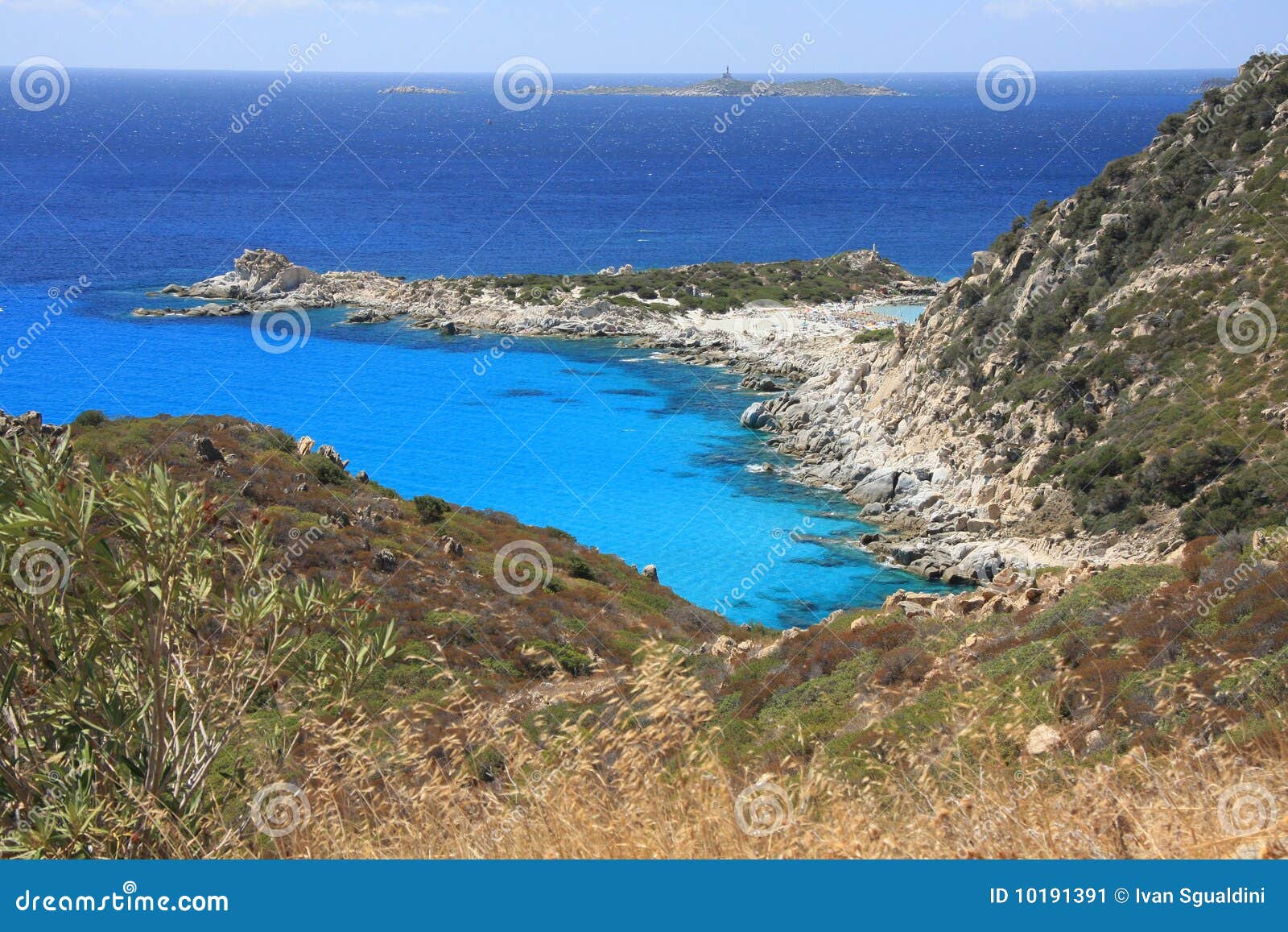 View of Punta Molentis stock image. Image of sardinia - 10191391