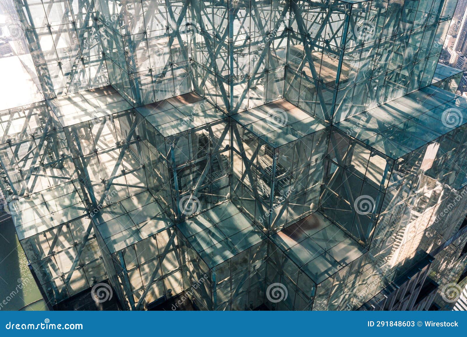View of the Pyramid-shaped Dome of a Modern, Sky-scraping Building ...