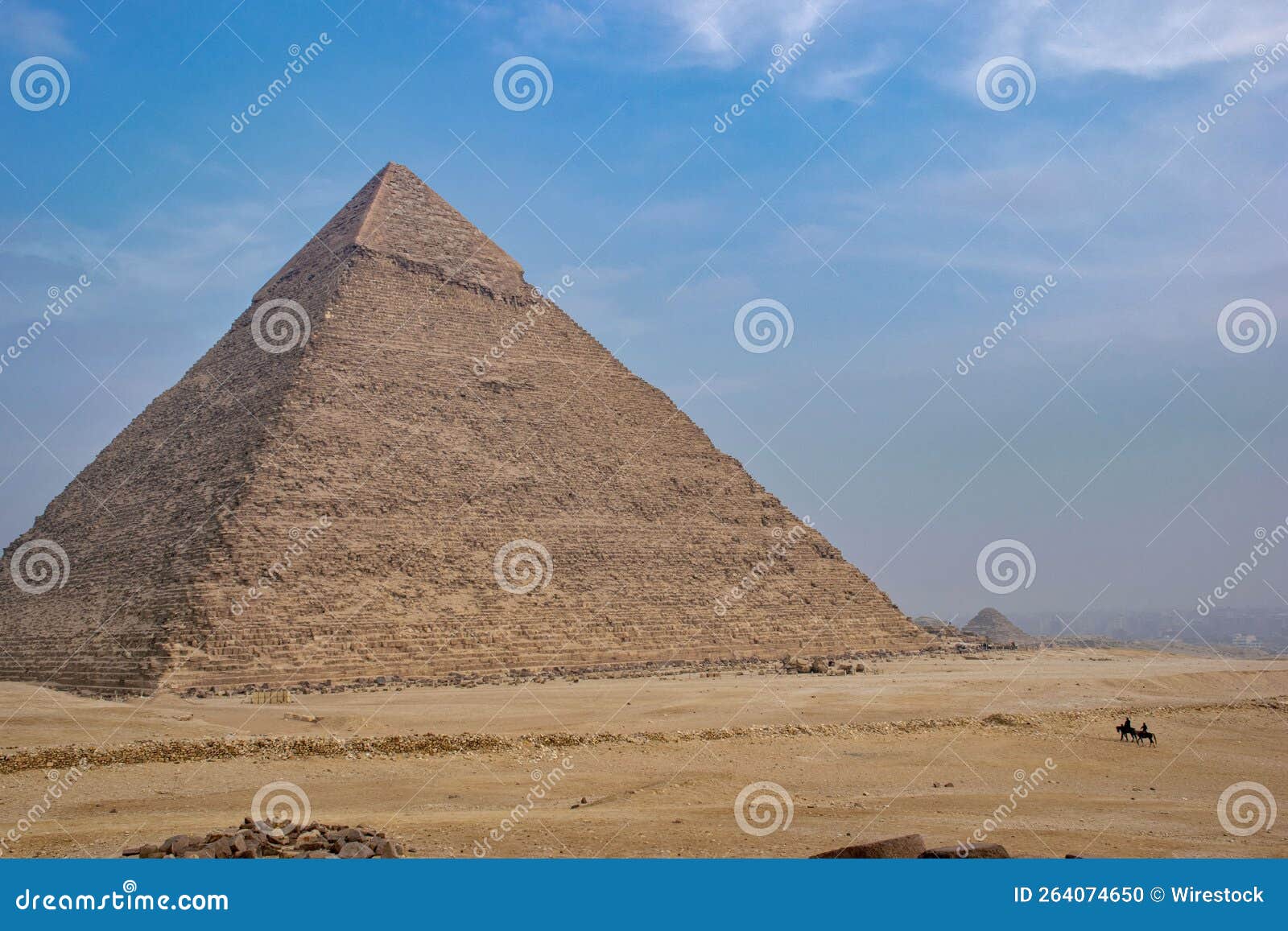 View of the Pyramids in Egypt Stock Photo - Image of temples, landmark ...