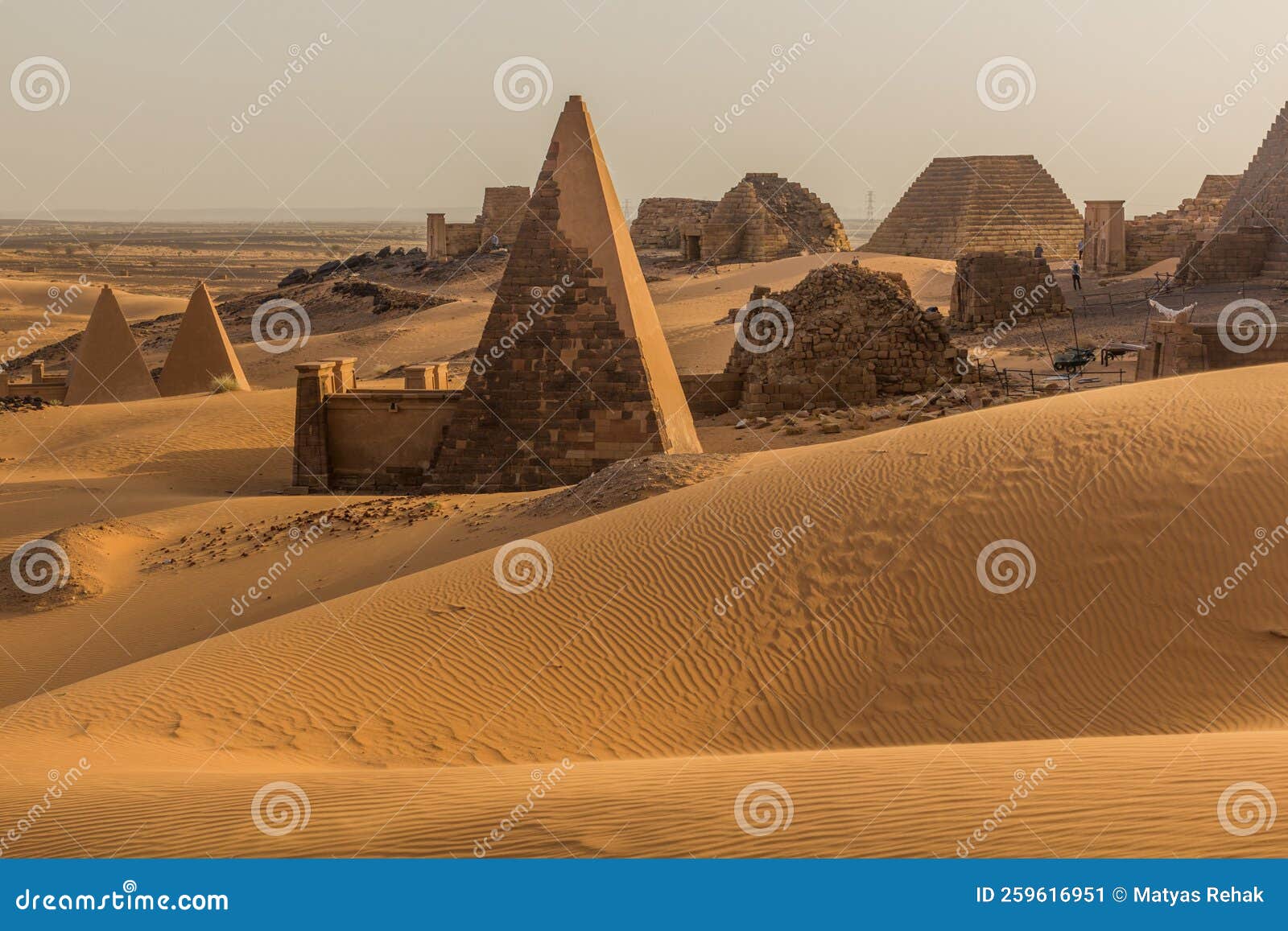 View of the Pyramids of Meroe, Sud Stock Image - Image of history, tomb ...