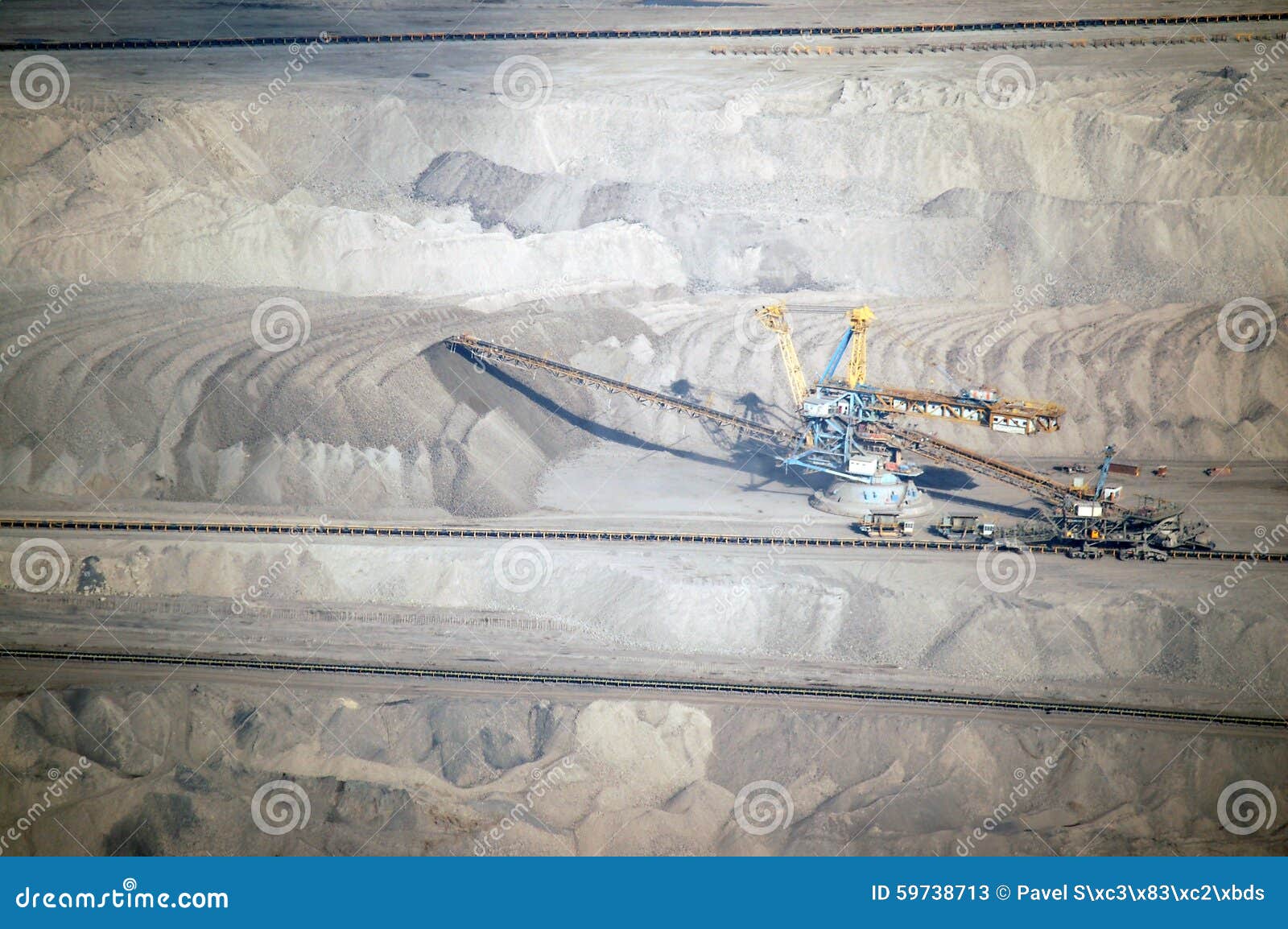 View on quarry stock image. Image of excavation, road - 59738713