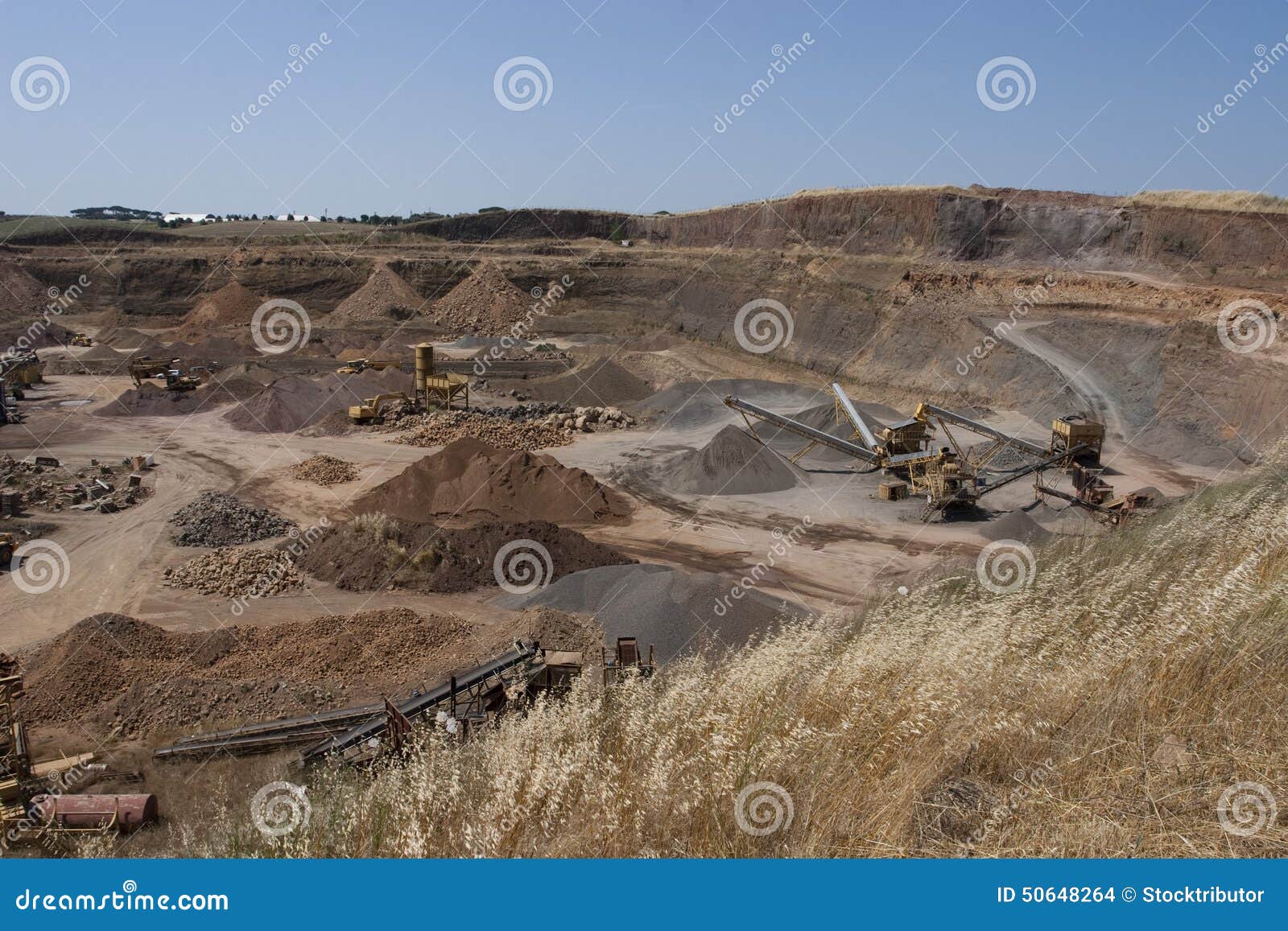 View on the quarry stock photo. Image of land, large - 50648264