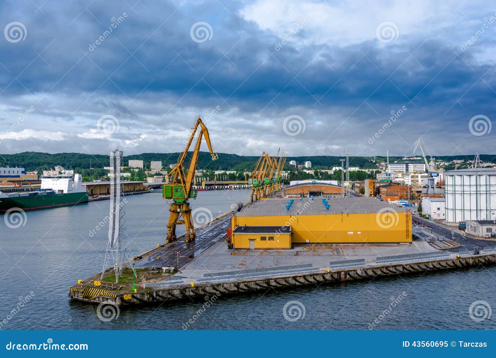 View of the Quay Port and Shipyard Editorial Image - Image of quay ...