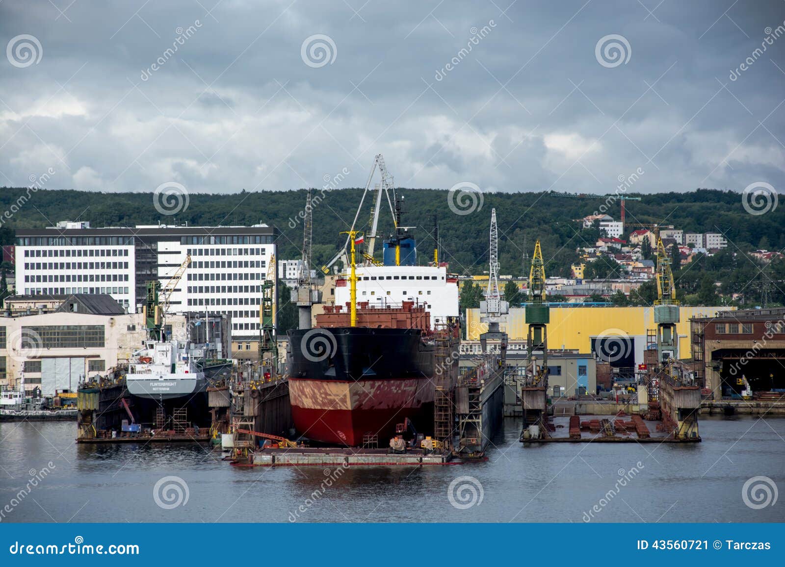 View of the Quay Port and Shipyard Editorial Photo - Image of port ...