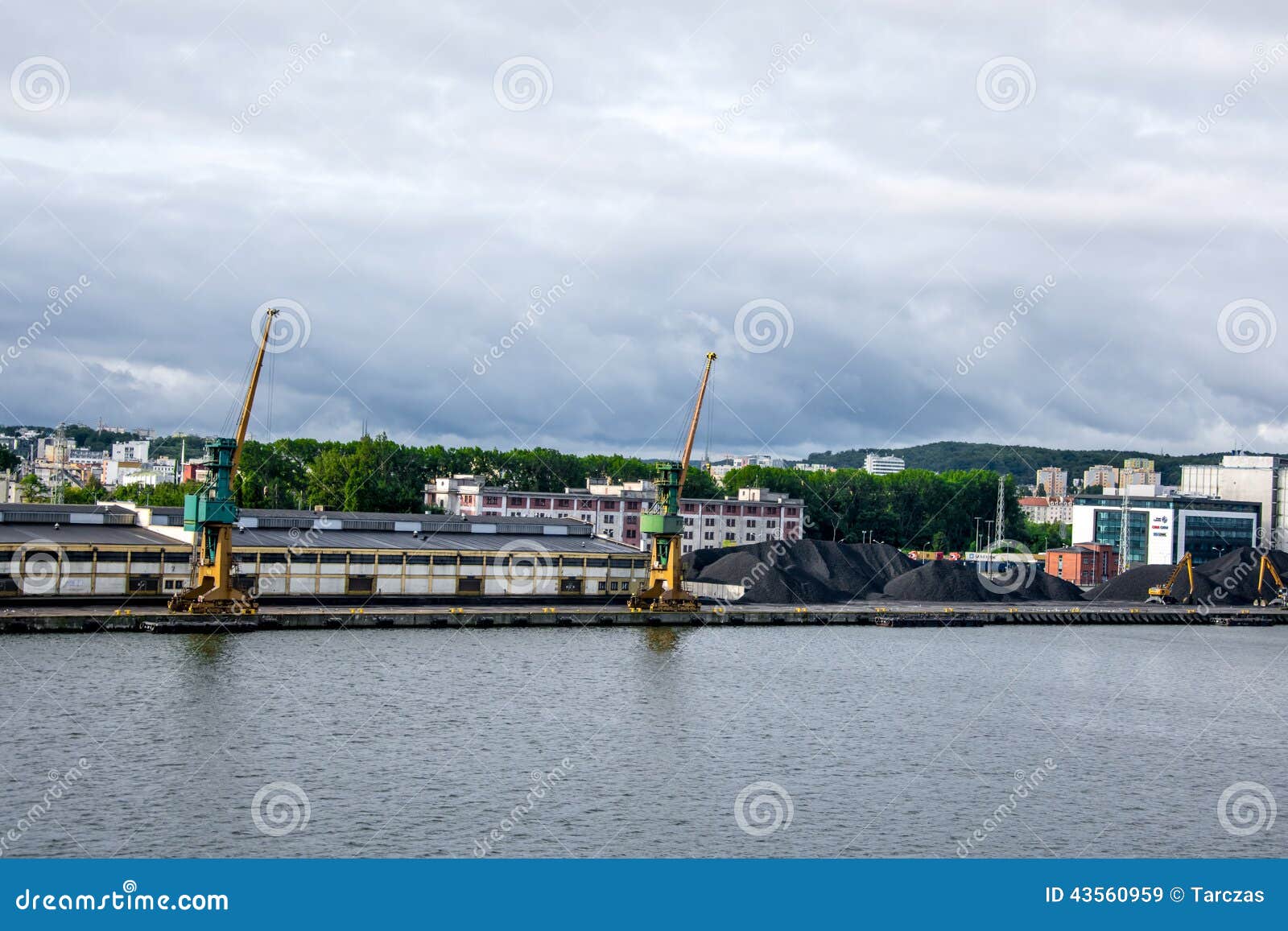 View of the Quay Port and Shipyard Editorial Stock Image - Image of ...
