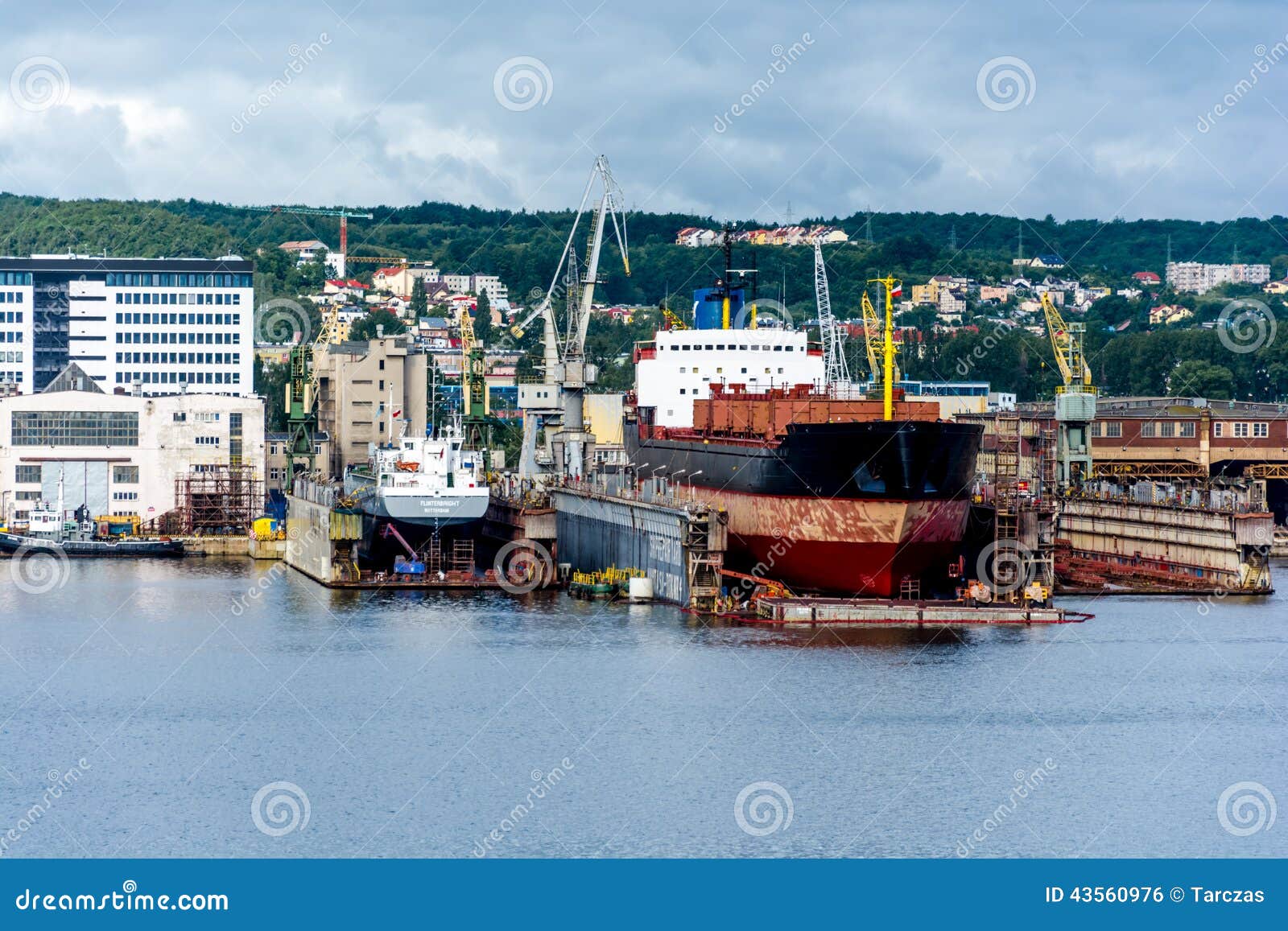 View of the Quay Port and Shipyard Editorial Photo - Image of logistics ...