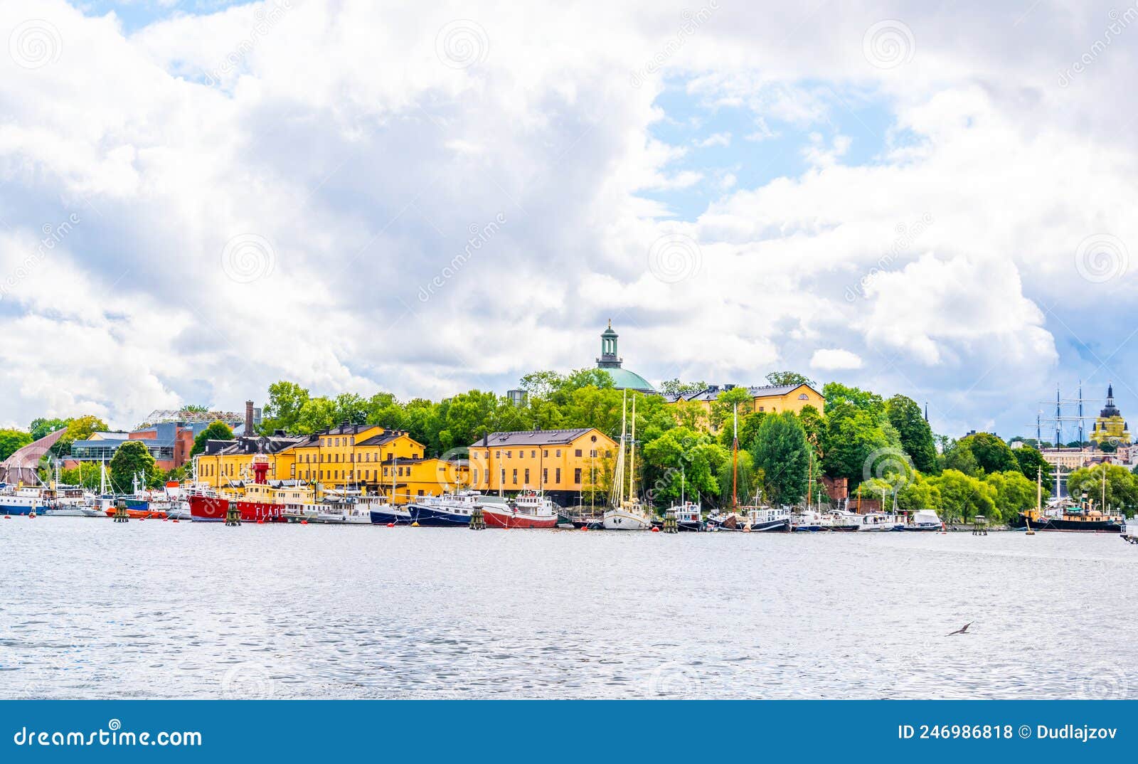 View of a Quay Situated in the Central Stockholm, Sweden....IMAGE Stock ...