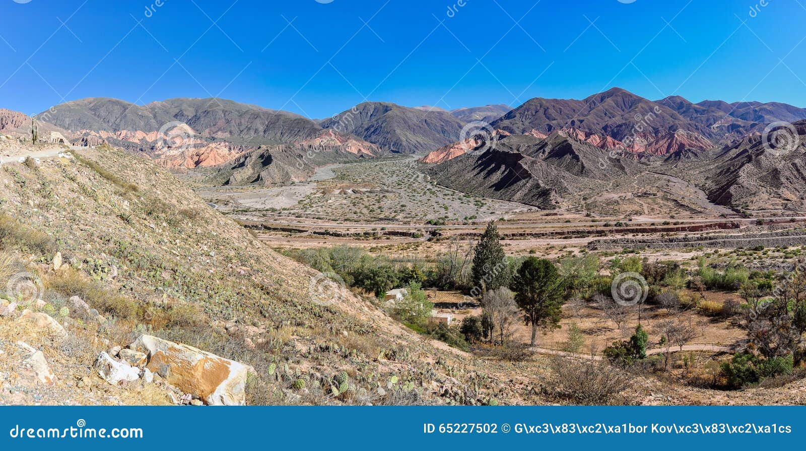 View of the Quebrada De La Humahuaca, Argentina Stock Photo - Image of ...