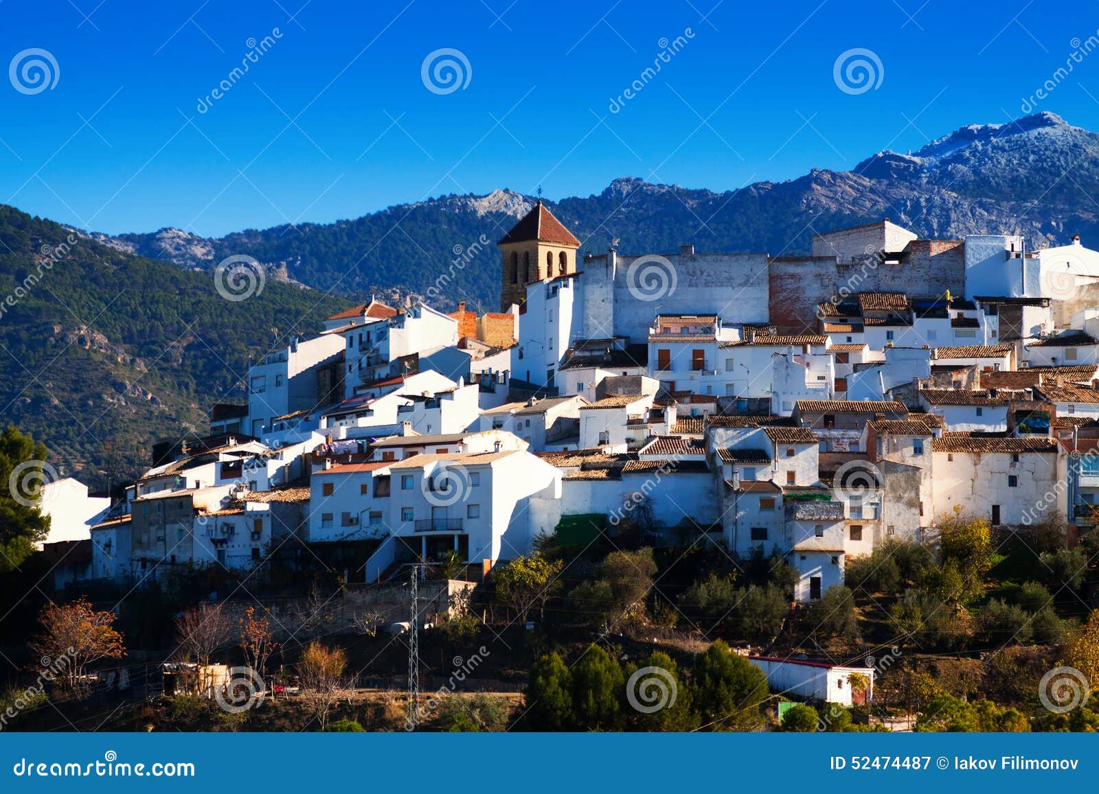 View of Quesada in Province of Jaen Stock Image - Image of mount ...