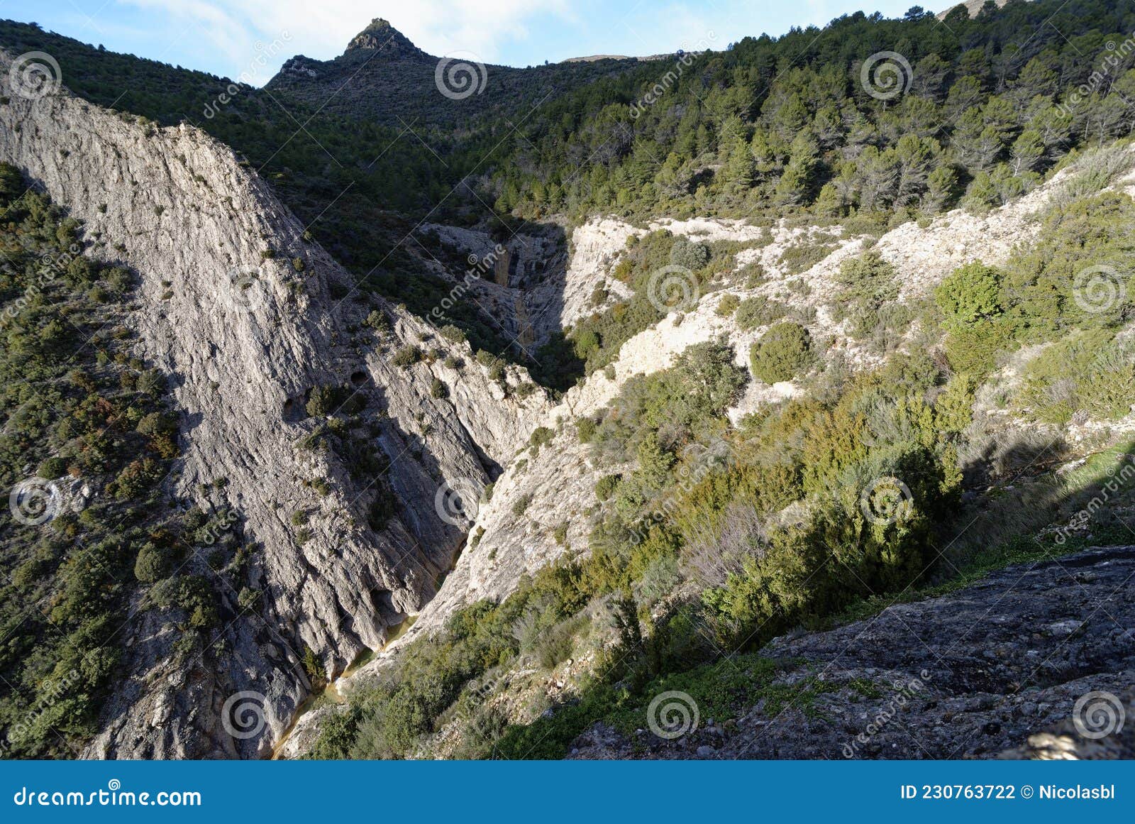 View of the Rabosera Ravine Stock Photo - Image of santo, masses: 230763722