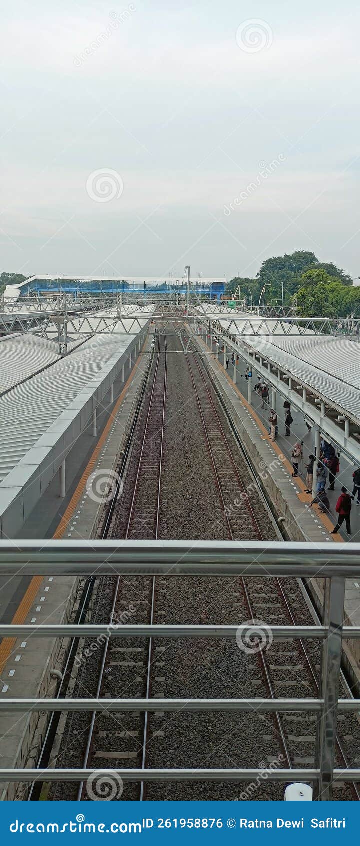 View of the Railroad from Above Stock Photo - Image of iron, view ...