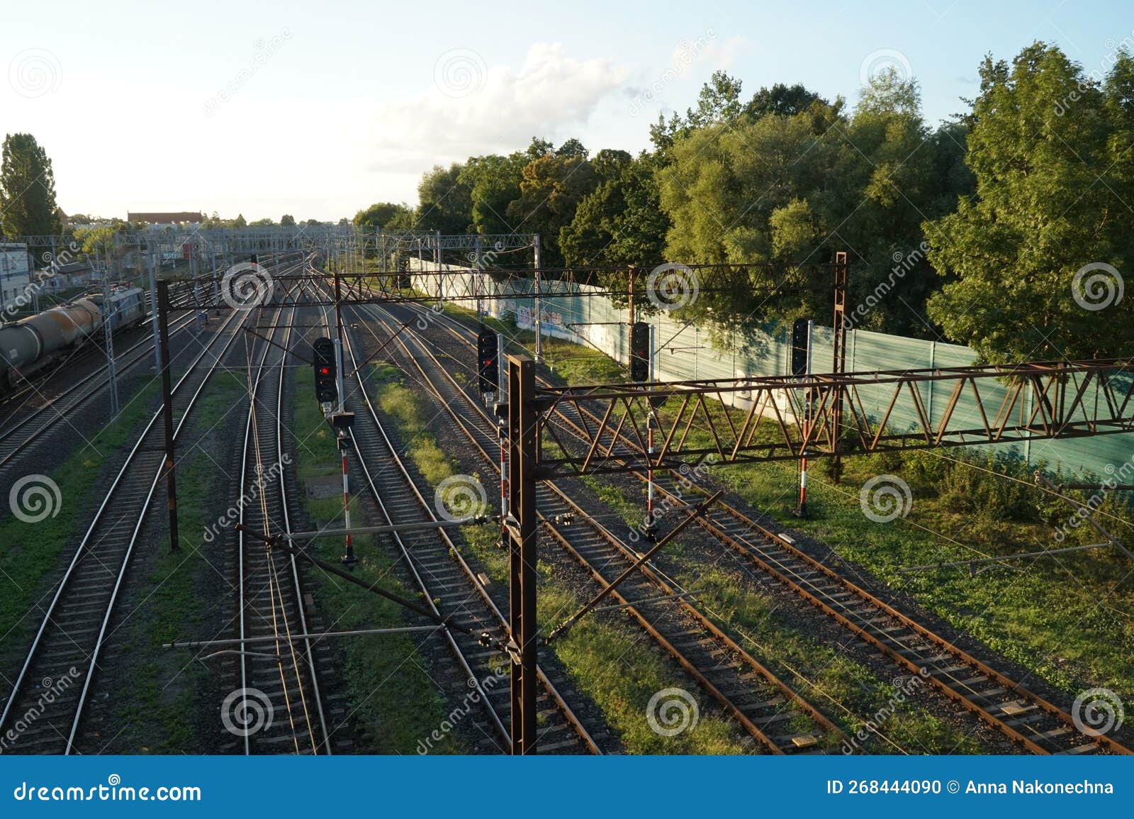View of the Railway Junction from Above. Stock Photo - Image of baltic ...