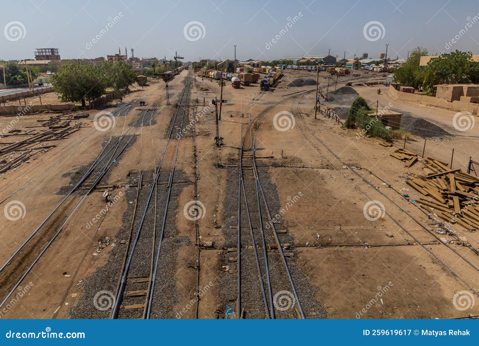 View of the Railway Station in Atbara, Sud Stock Image - Image of ...