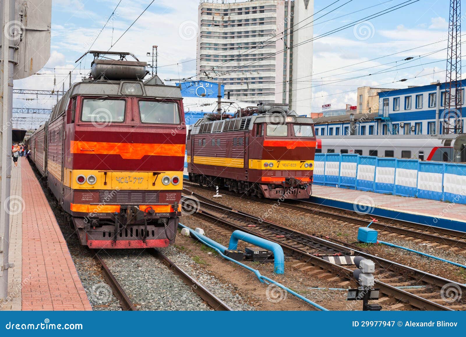 View of the Railway Station in Russia Editorial Photography - Image of ...