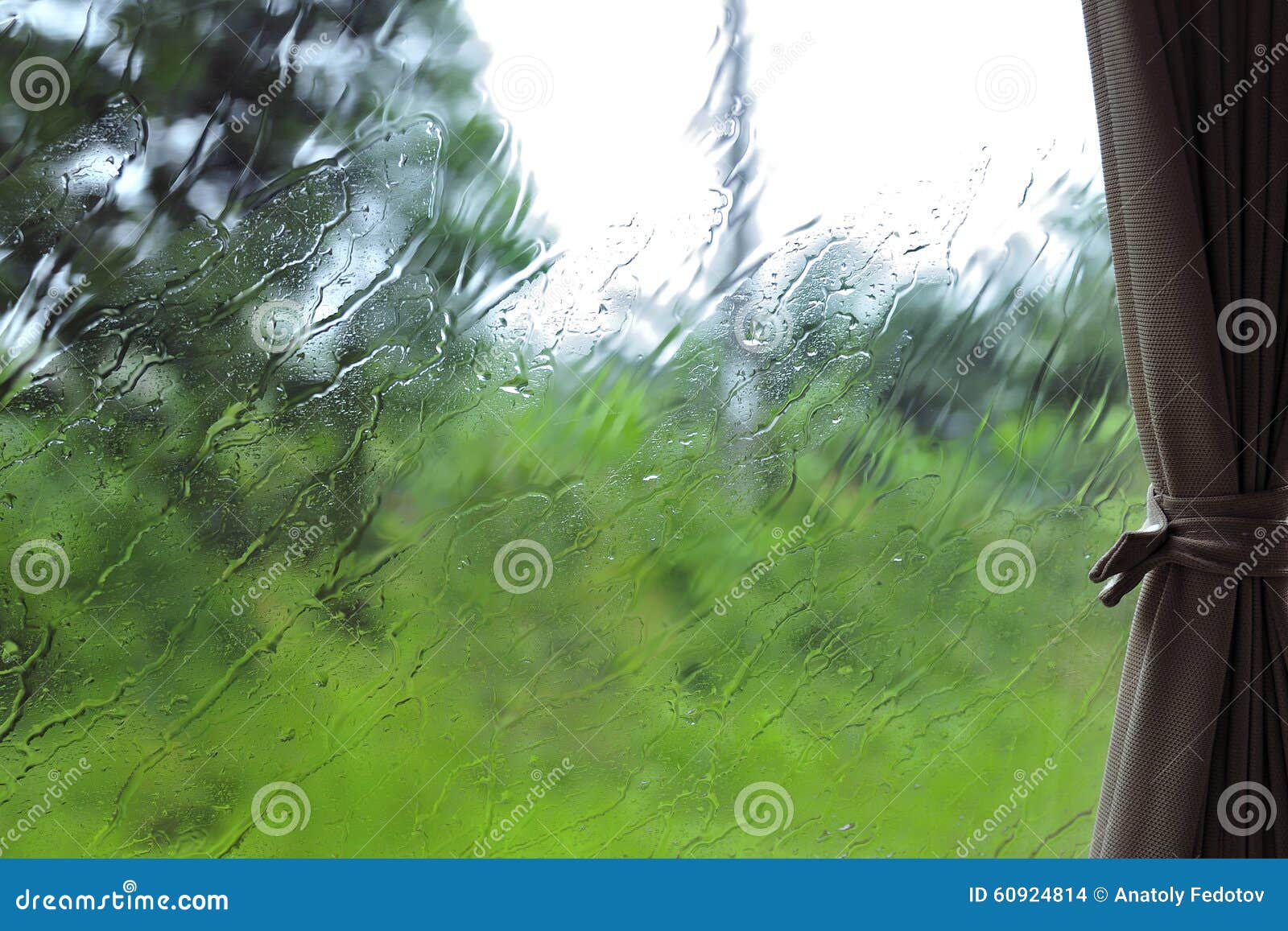 View of the Rain through the Car Window Stock Photo - Image of drive ...