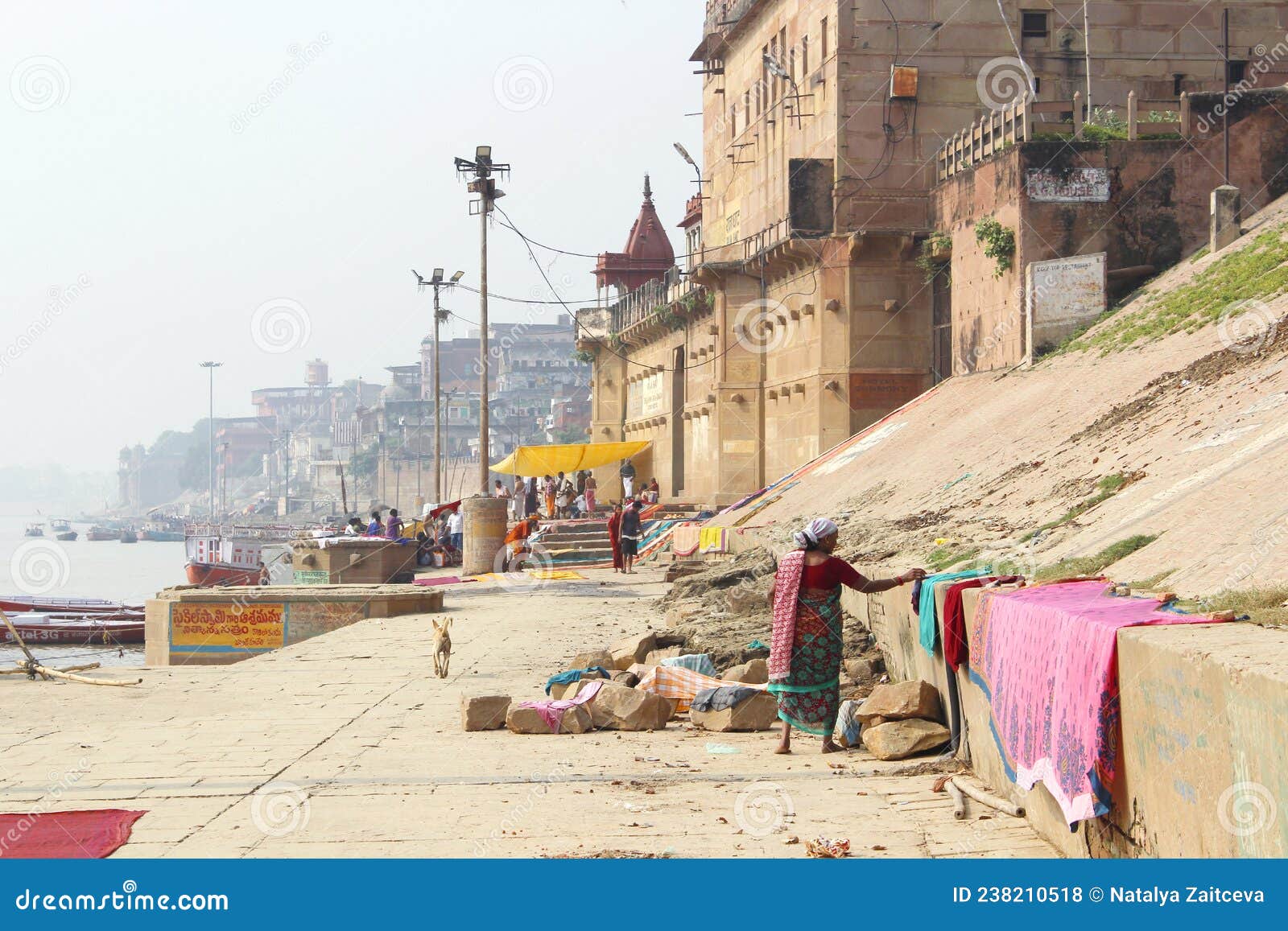 View of Raja Ghat. Varanasi, India Editorial Stock Photo - Image of ...