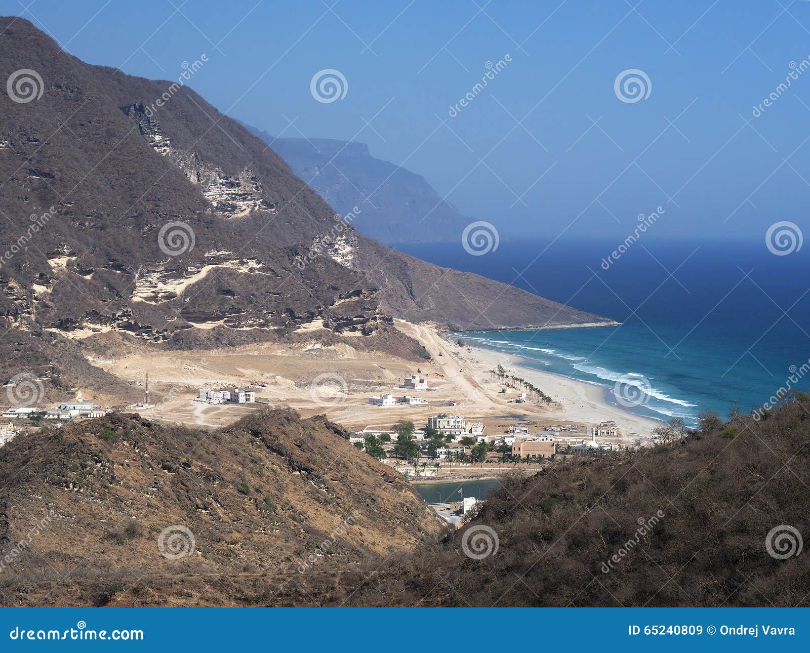 View on Rakhyut stock image. Image of coast, dhofar, indian - 65240809
